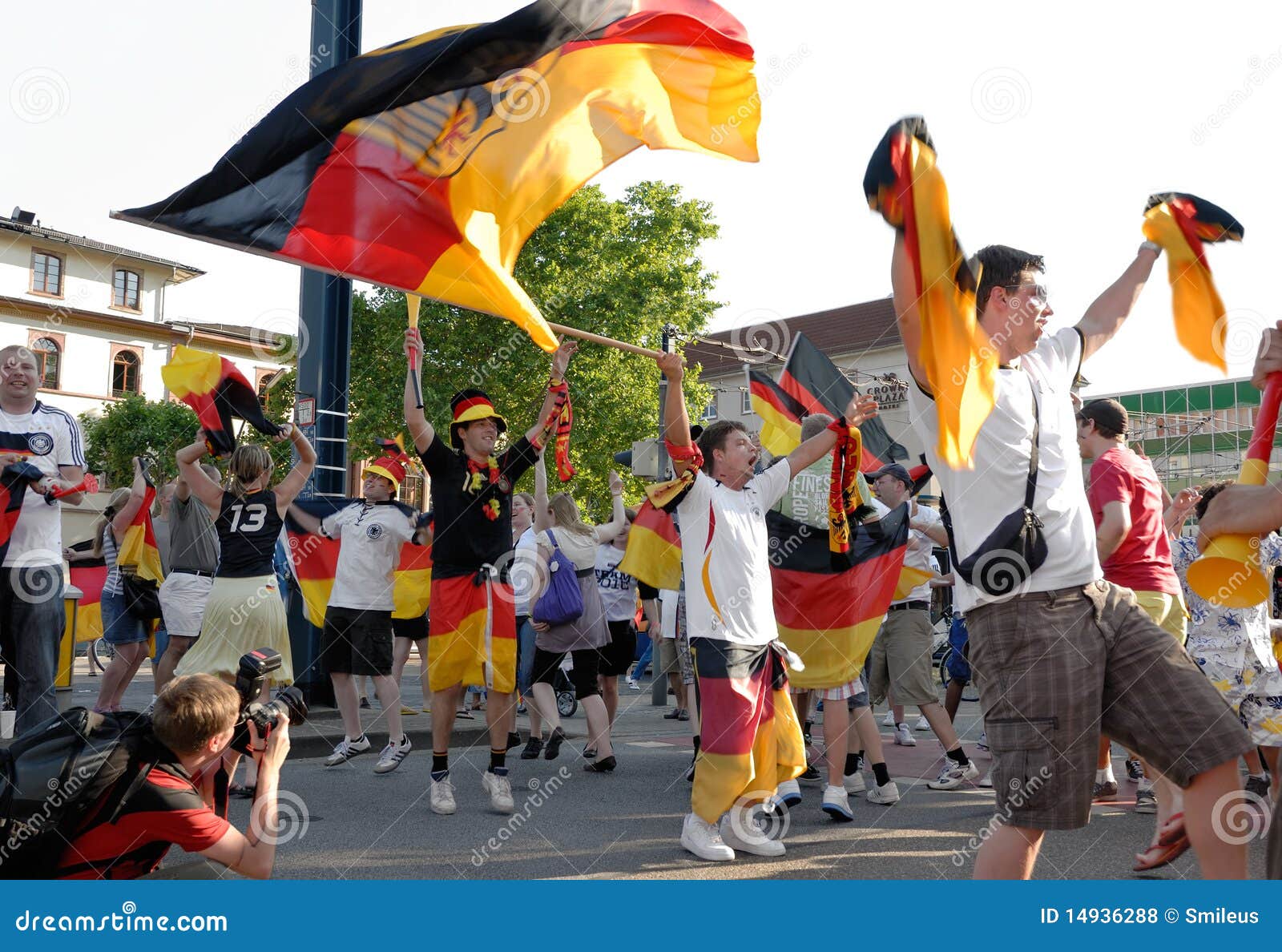 German Soccer Fans Celebrating a Victory Editorial Stock Photo - Image ...