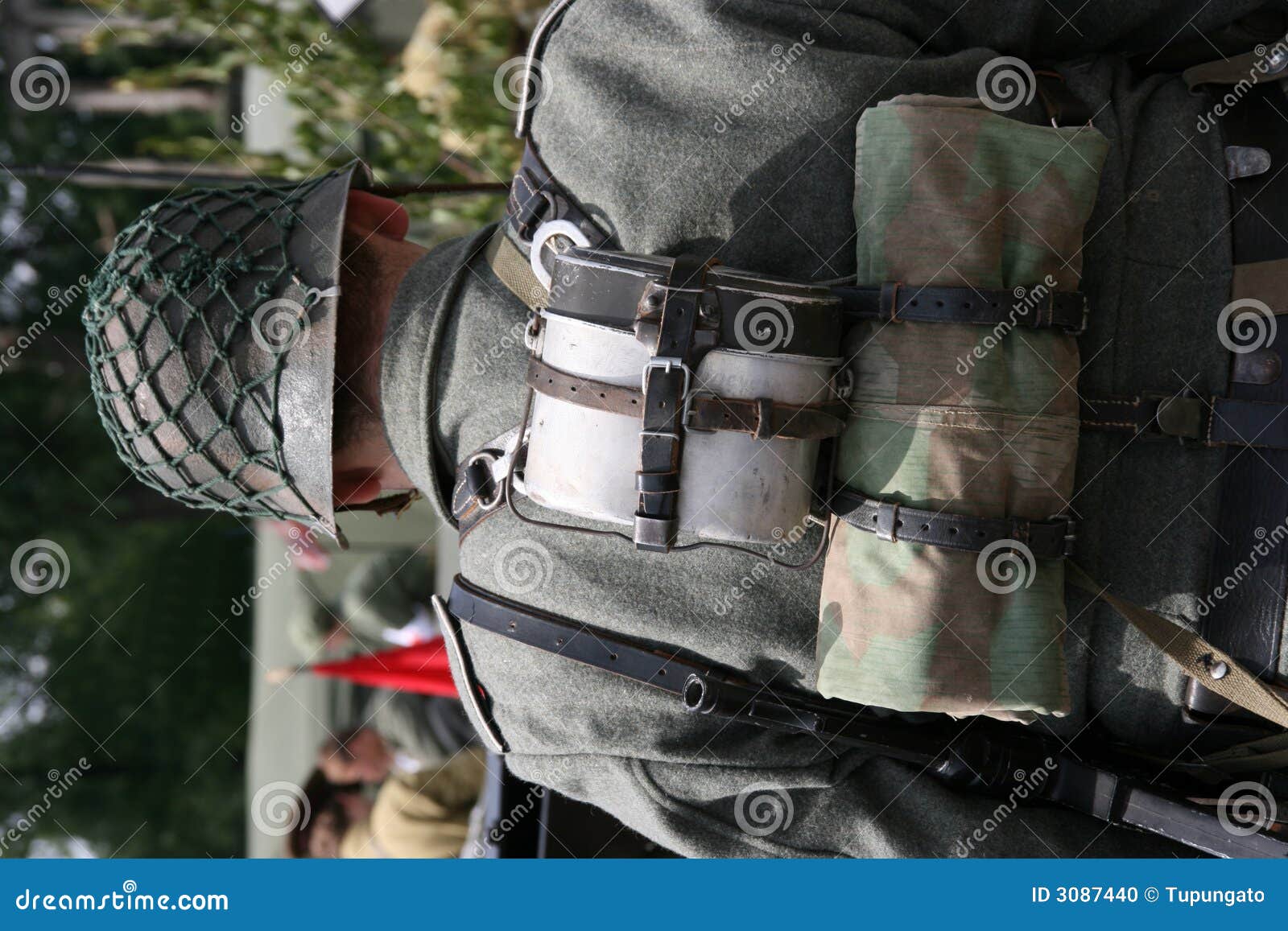 German Soldier With Submachine Gun Isolated On White Background Royalty ...