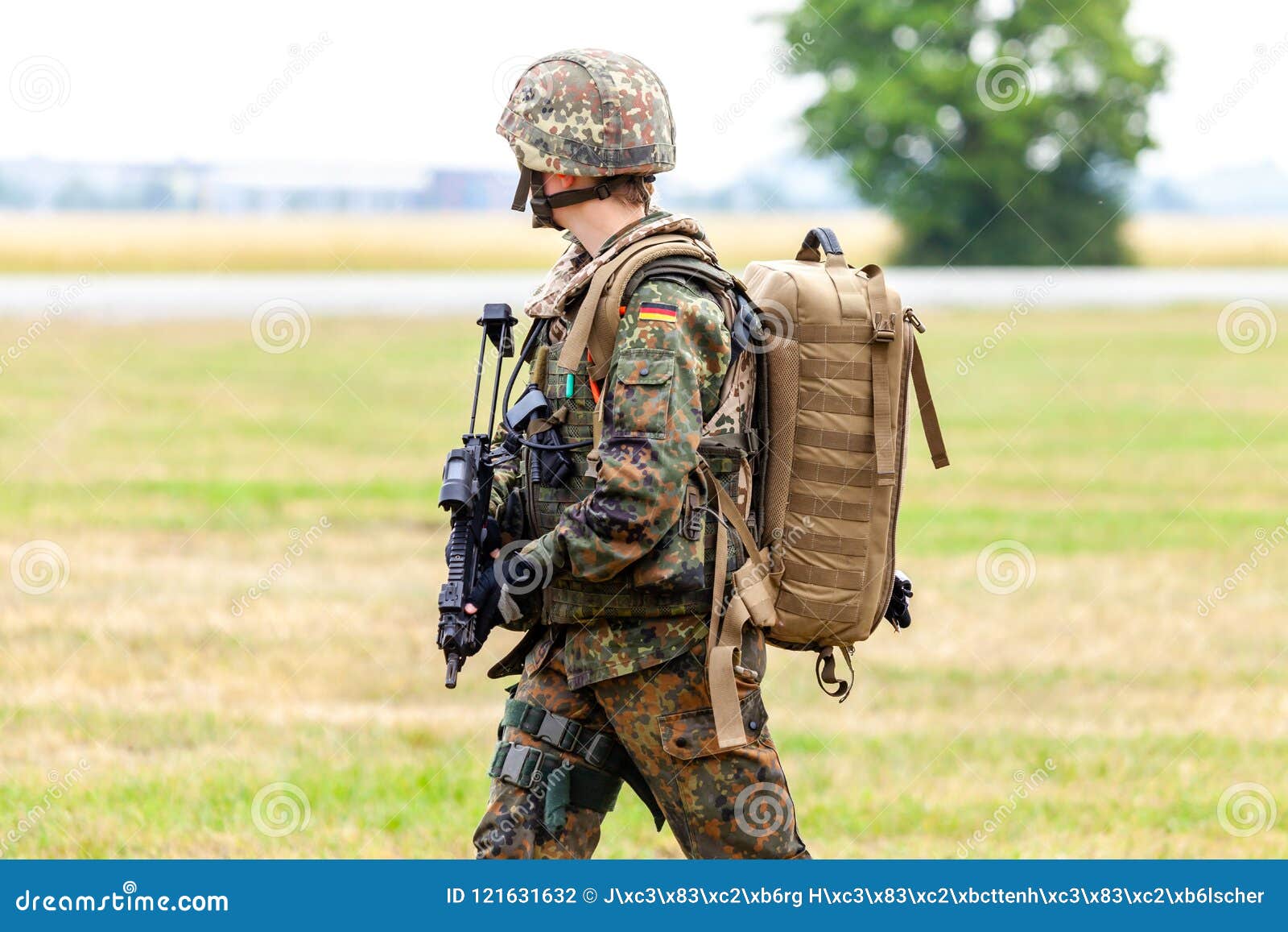 German Soldier with a Rifle Editorial Photography - Image of background ...
