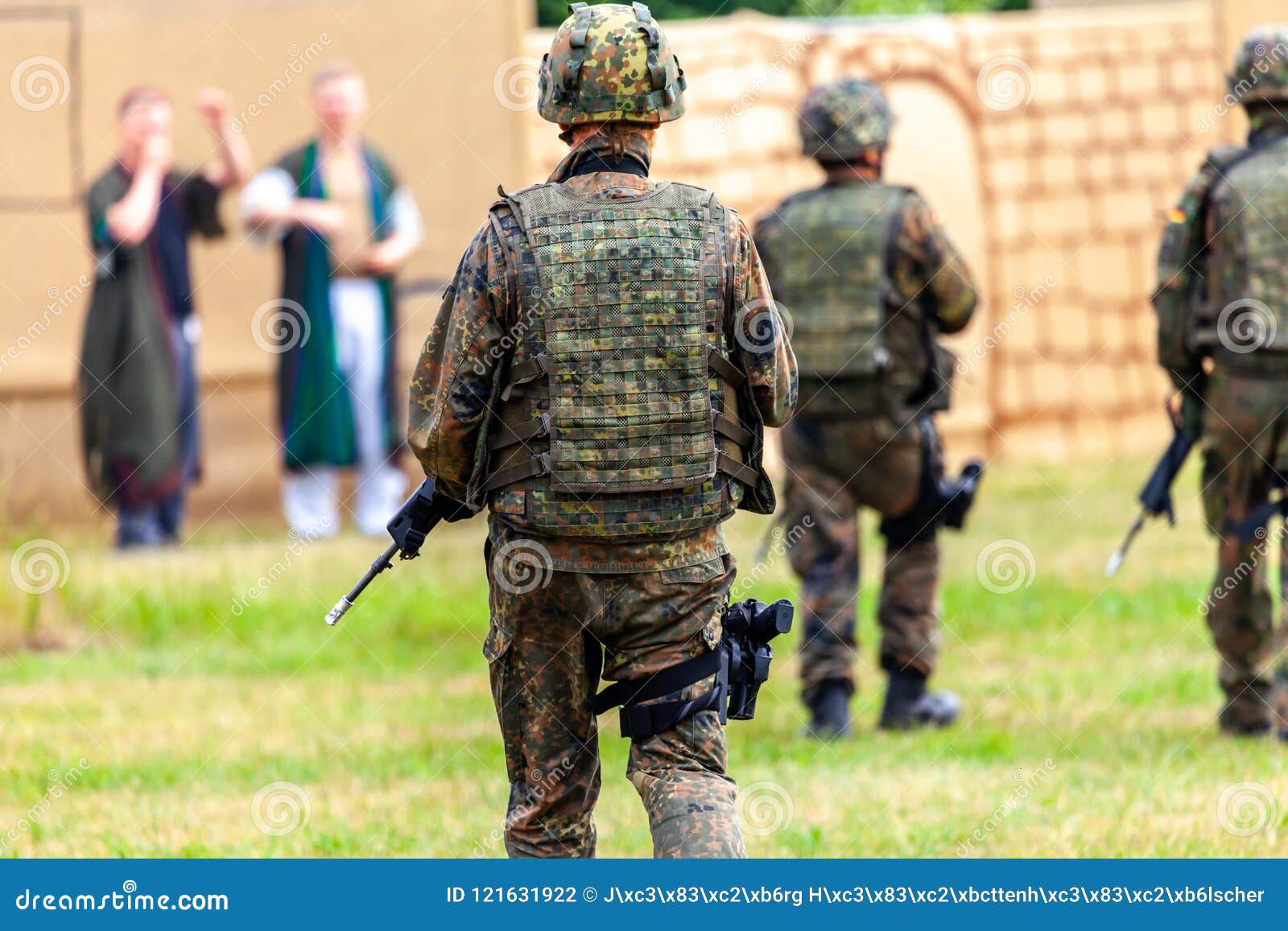 German Soldier with a Rifle Editorial Photography - Image of armed ...