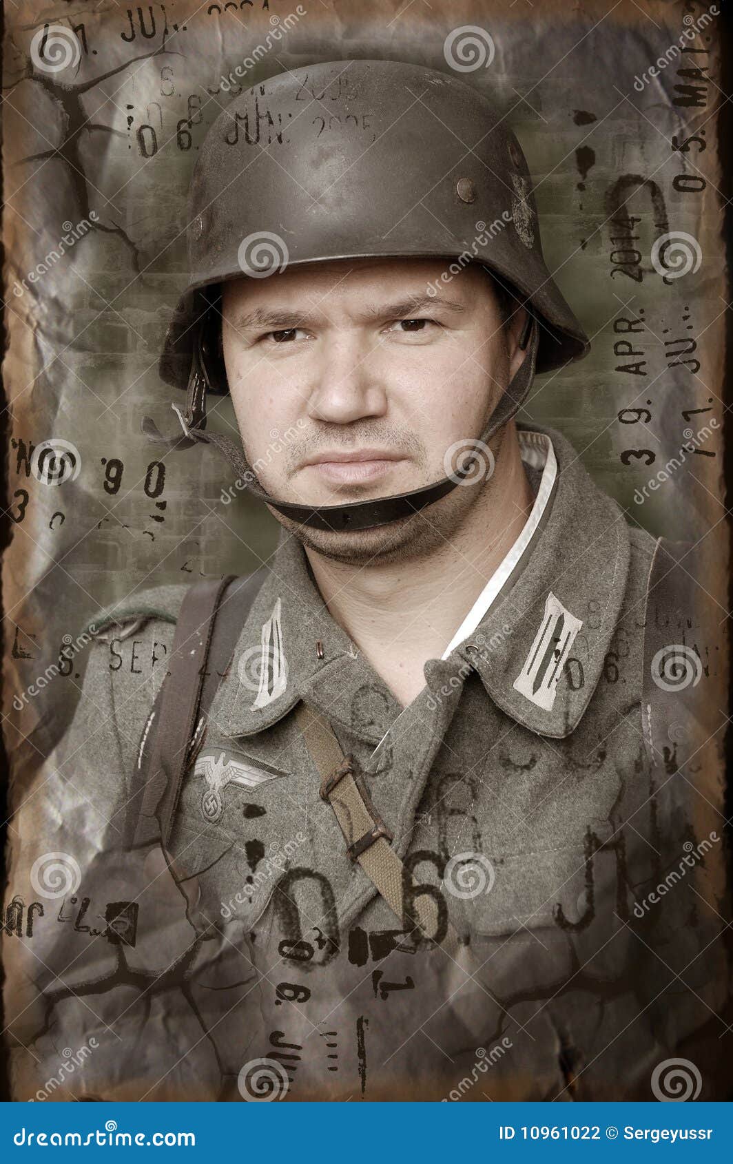 German soldier of WW2 stock photo. Image of force, ammunition - 10961022