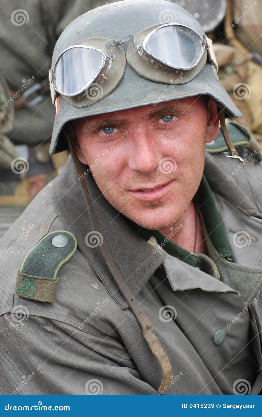 German soldier of WW2 stock image. Image of infantry, enaction - 9415239