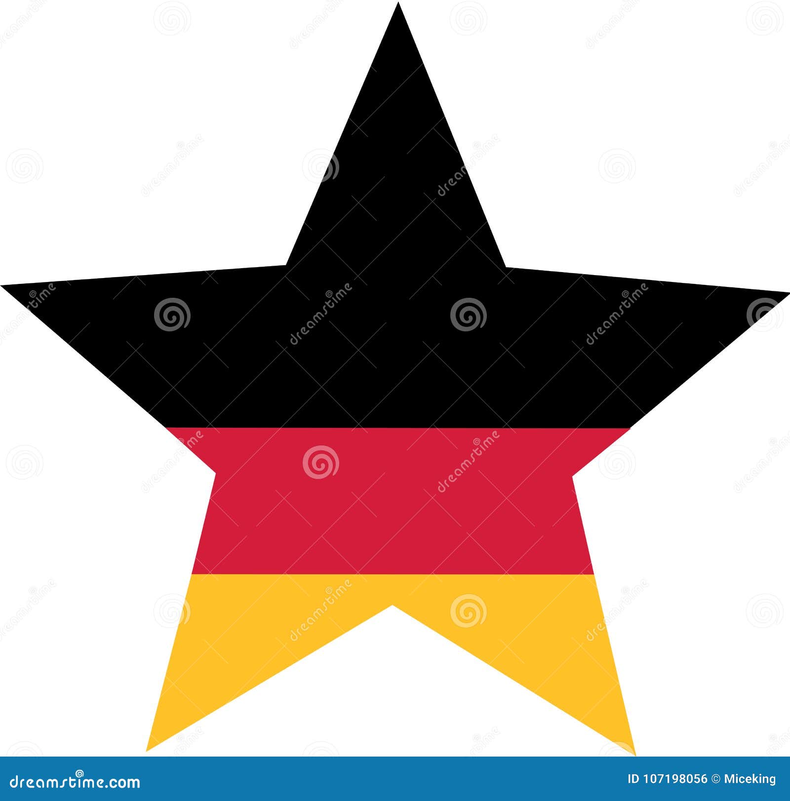 German star flag stock vector. Illustration of star - 107198056