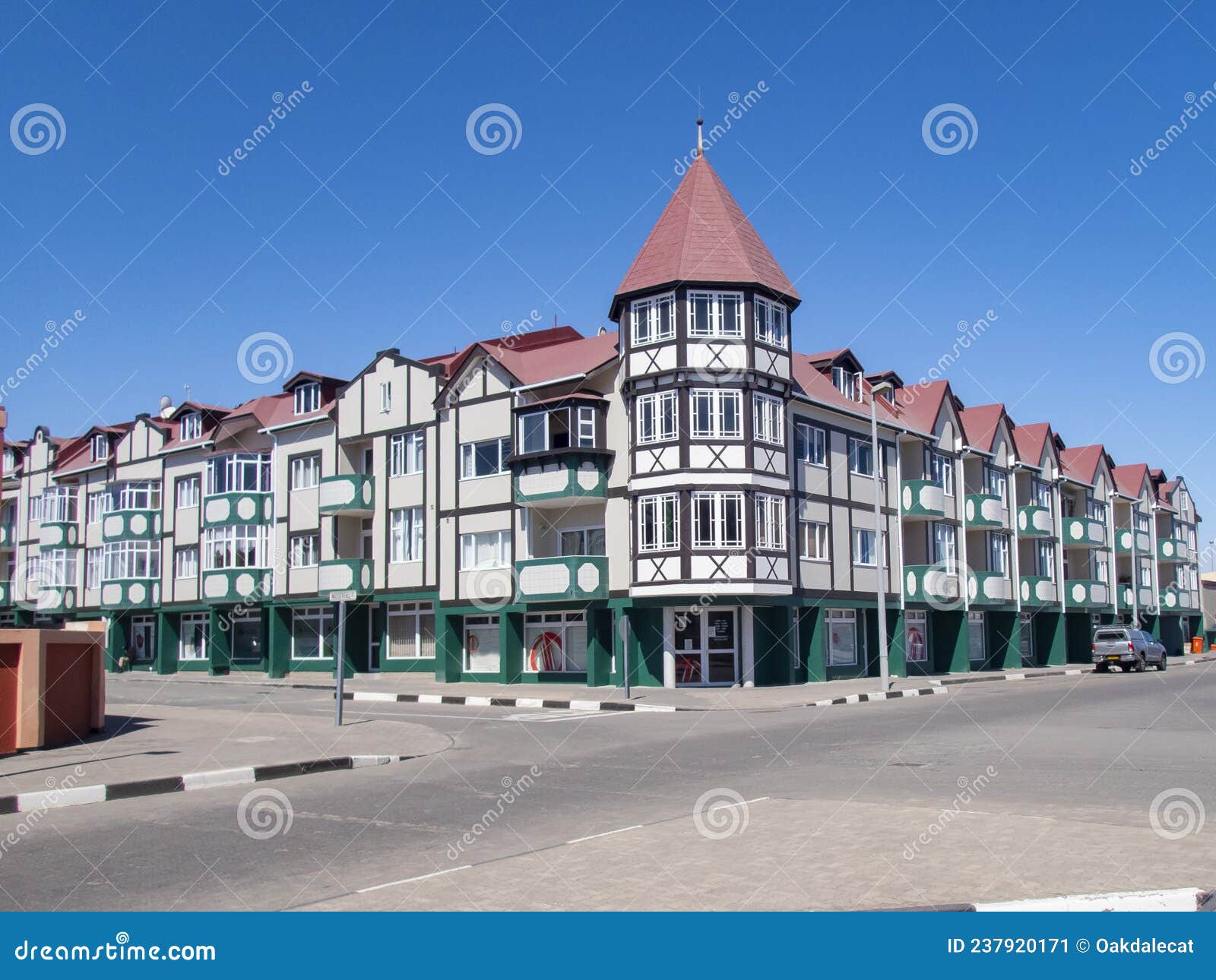 German Style Architecture of Swapkomund, Namibia Stock Image - Image of ...