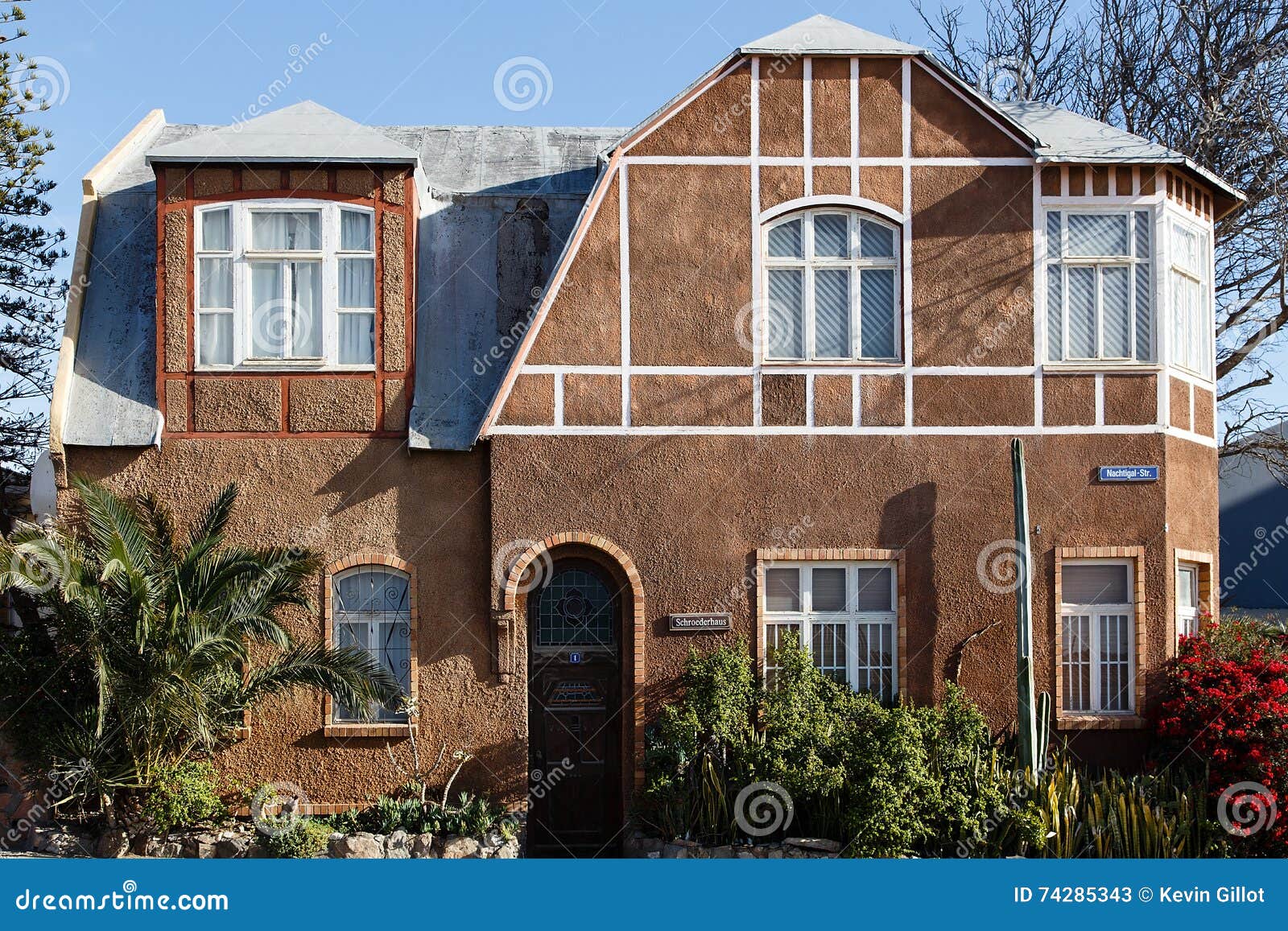 German Style Colonial Building - Luderitz, Namibia Stock Image - Image ...