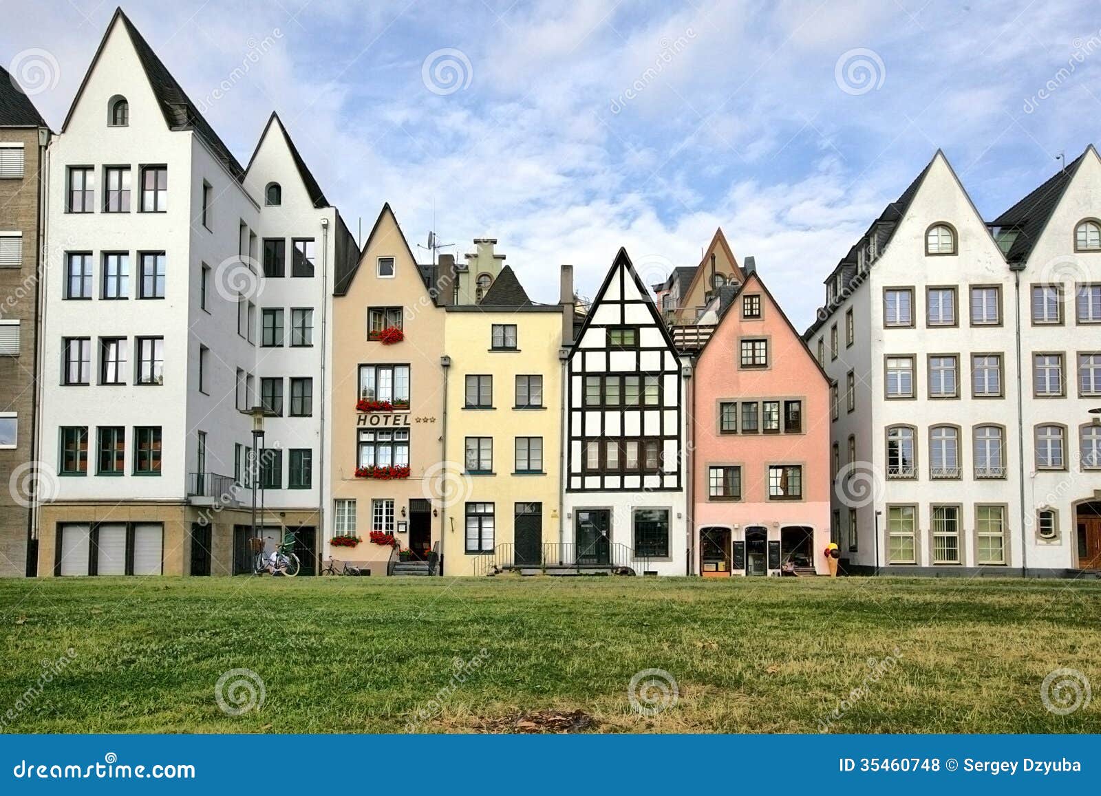 German-style Houses in Cologne, Germany Stock Photo - Image of hiuse ...