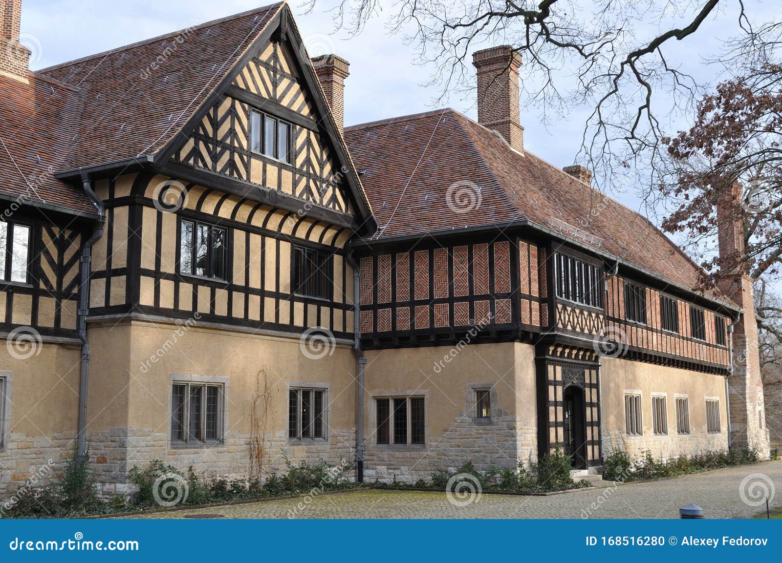 Cecilienhof Palace German Style Timber Framing Editorial Image - Image ...