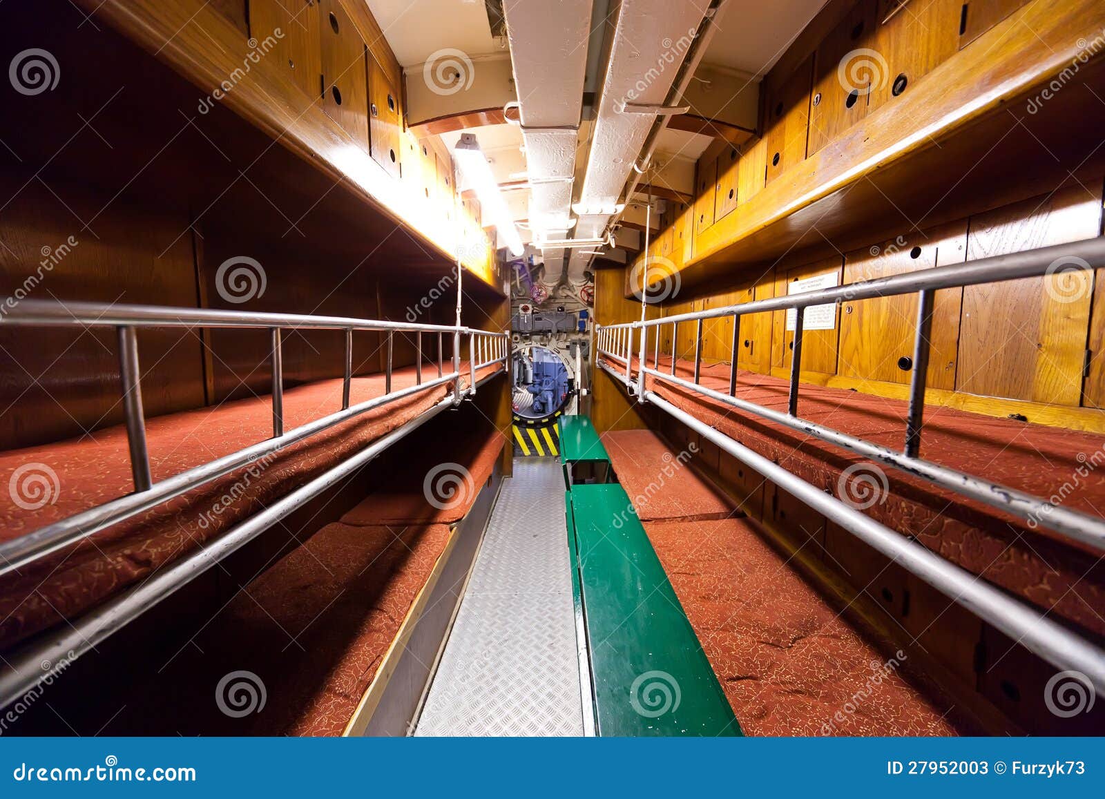 German Submarine - Crew Compartment Stock Image - Image of diesel ...