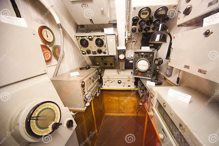 German Submarine - Sonar Compartment Stock Image - Image of uboot, boat ...