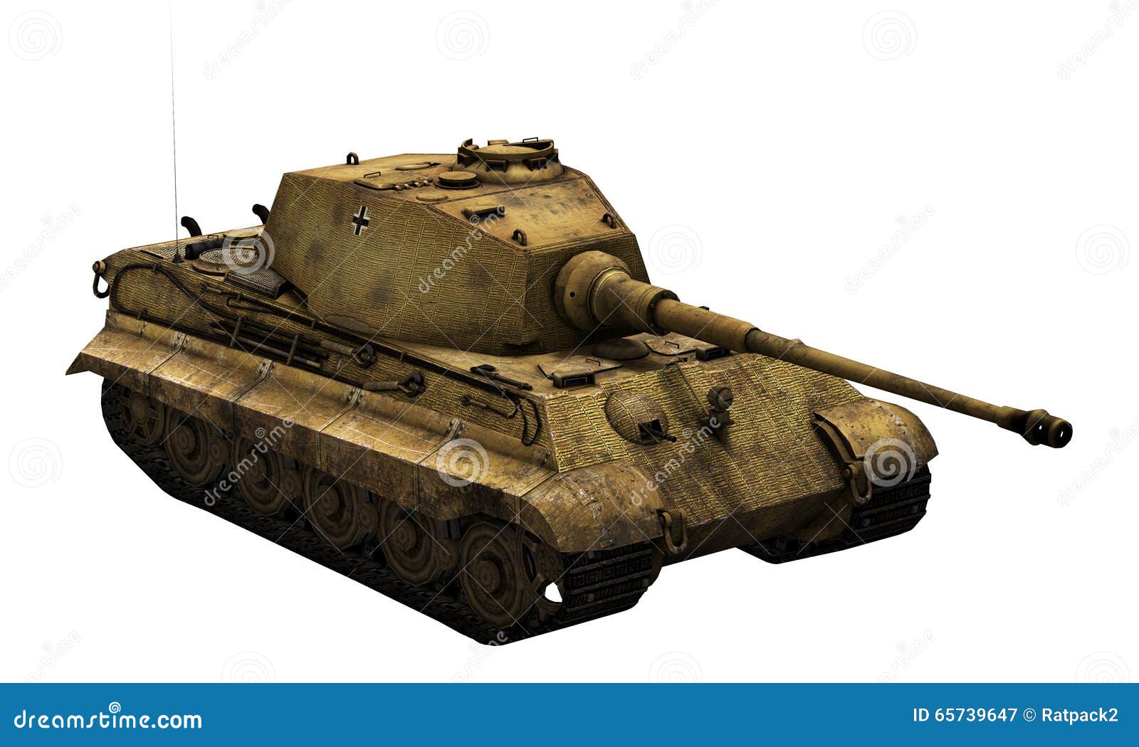 German Tank King Tiger stock illustration. Illustration of iron - 65739647