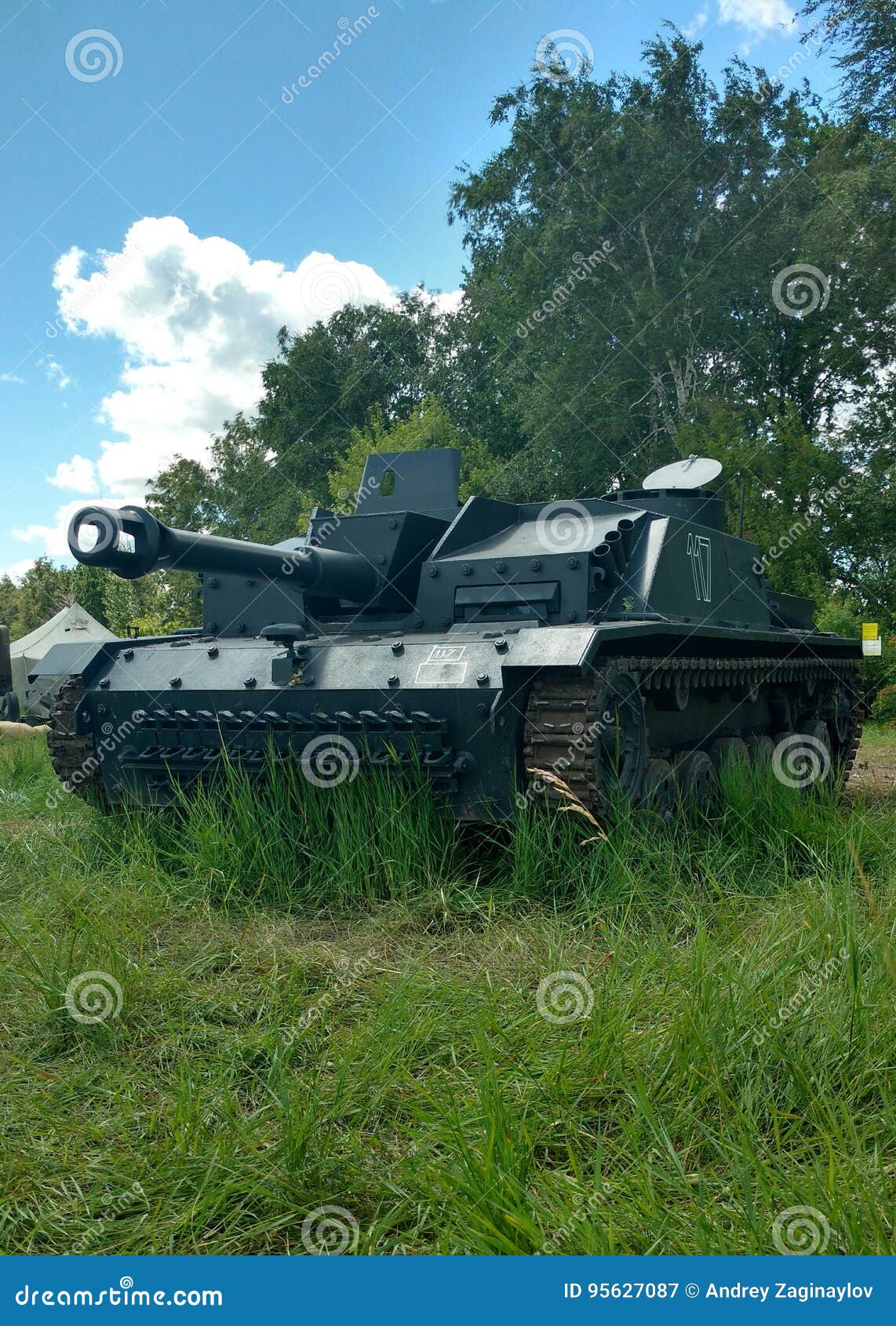 German Tank WWII StuG III Gray. Side View. Wehrmacht`s Most Massive ...