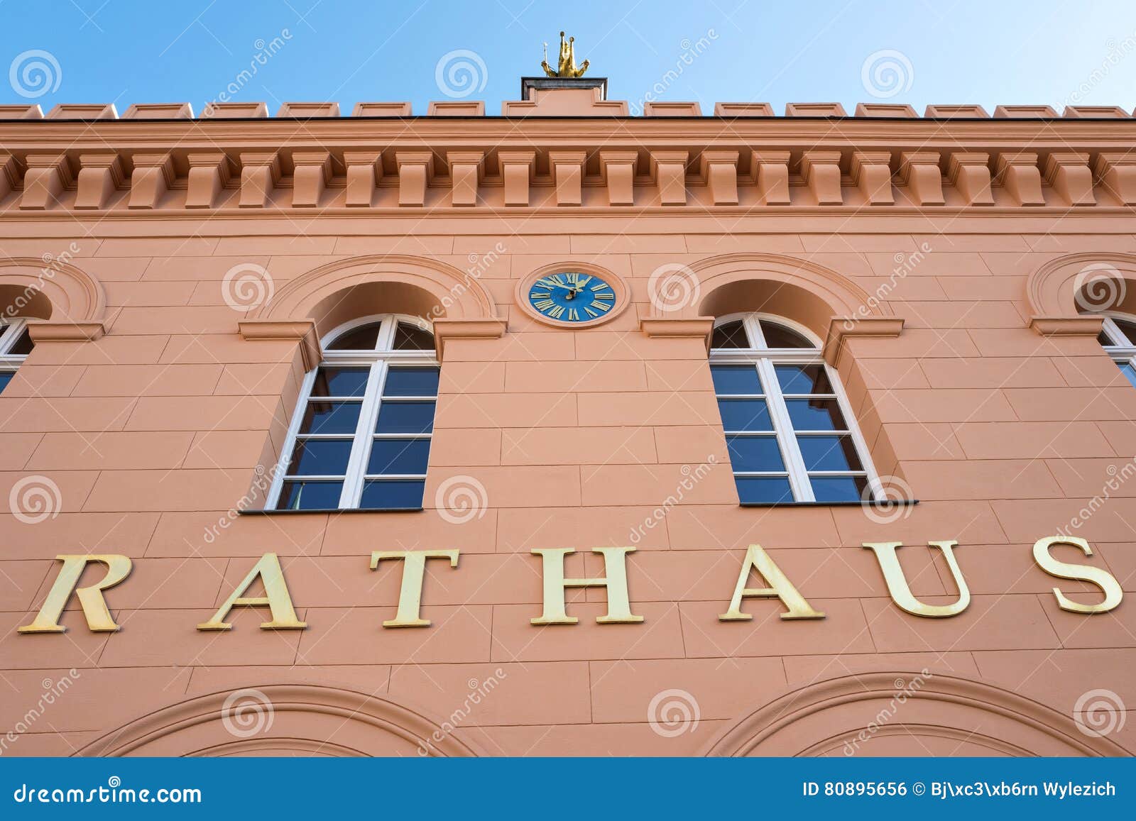 German town hall stock photo. Image of representation - 80895656