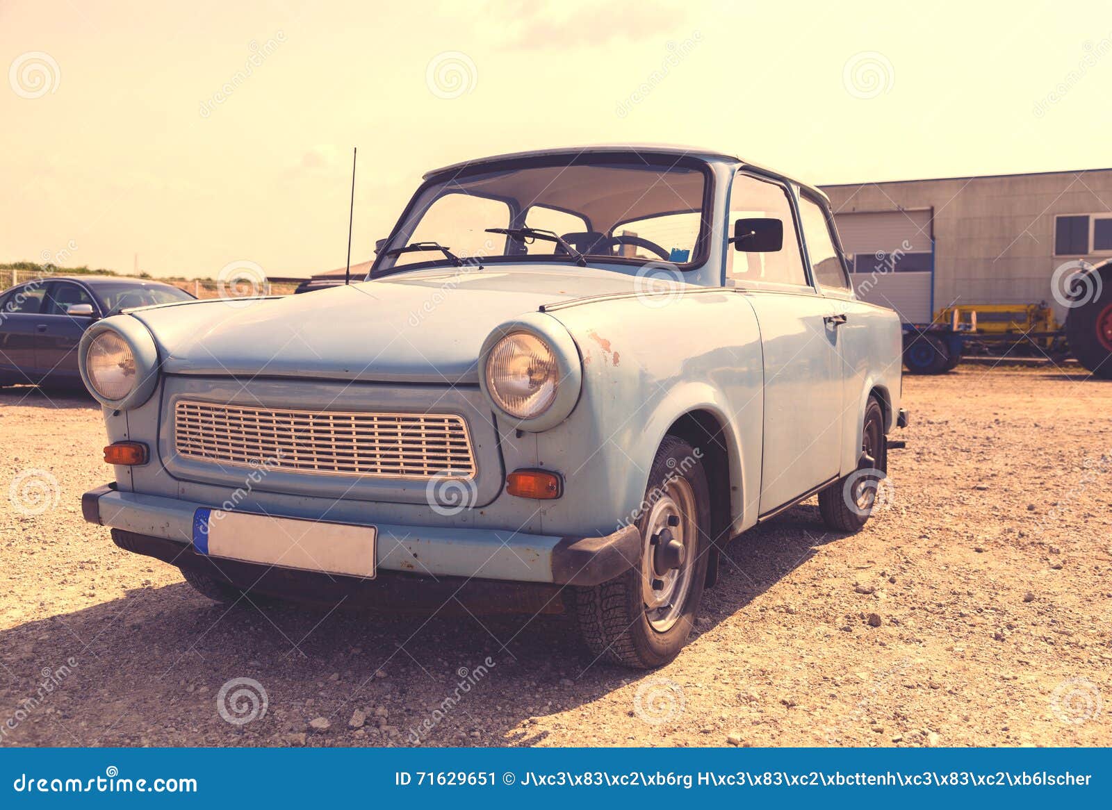 German trabant car stock image. Image of folk, cardboard - 71629651