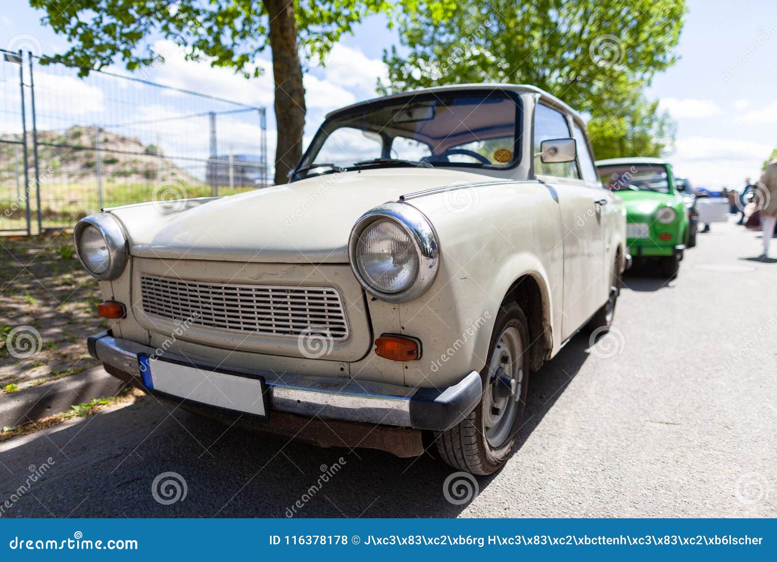 Trabant Car Stands on a Street Stock Photo - Image of city, berlin ...