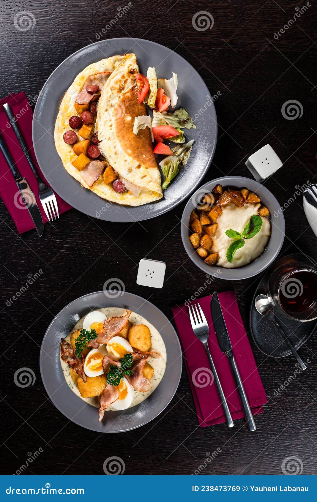 German Traditional Breakfast on the Table, Breakfast in Bavaria Top ...