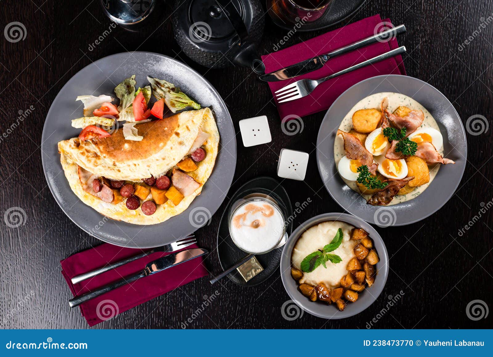 German Traditional Breakfast on the Table, Breakfast in Bavaria Top ...