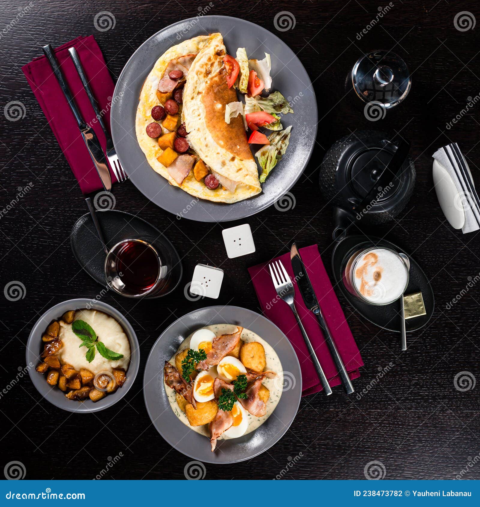 German Traditional Breakfast on the Table, Breakfast in Bavaria Top ...