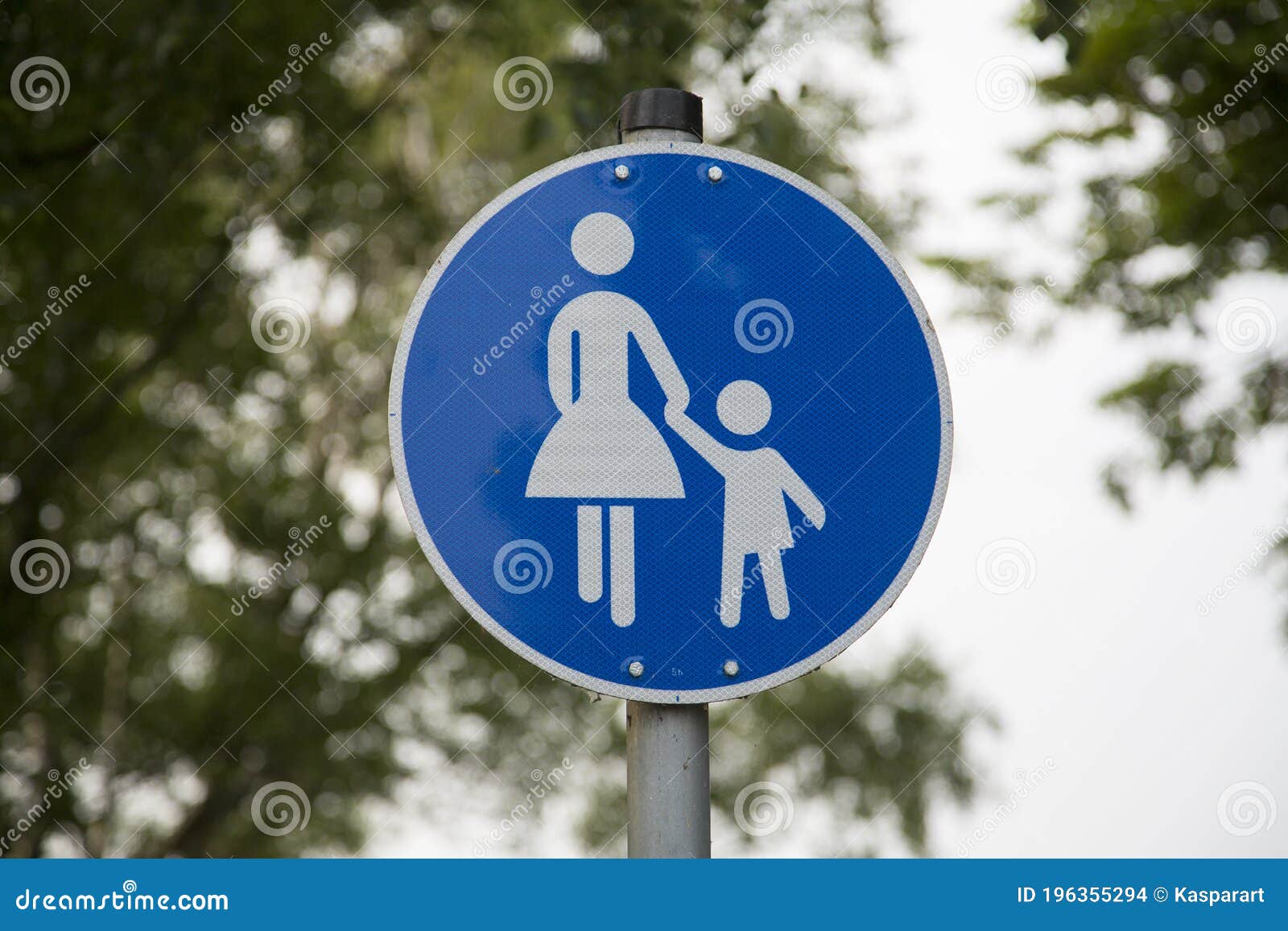 German Traffic Sign for Pedestrians Stock Photo - Image of pedestrians ...