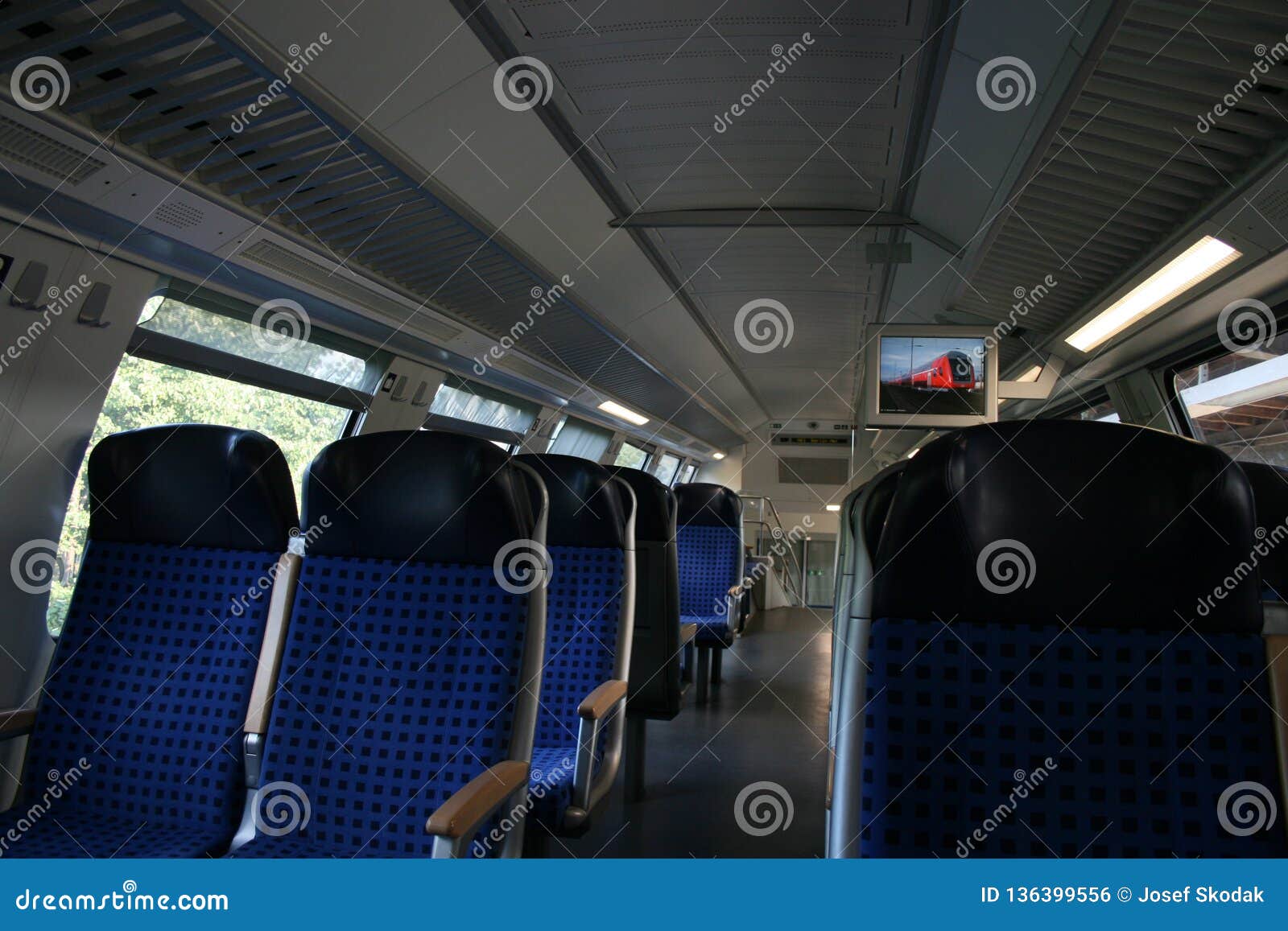 German train interior editorial photo. Image of empty - 136399556