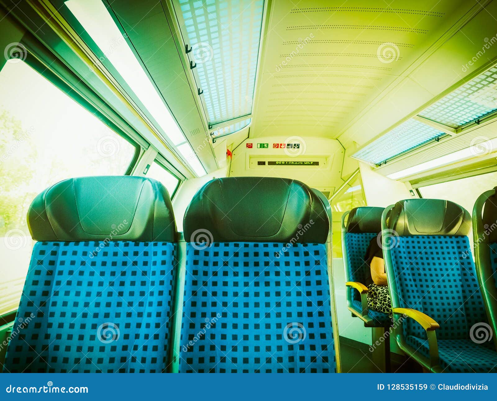 German Train Interior Vintage Retro Stock Image - Image of europe ...