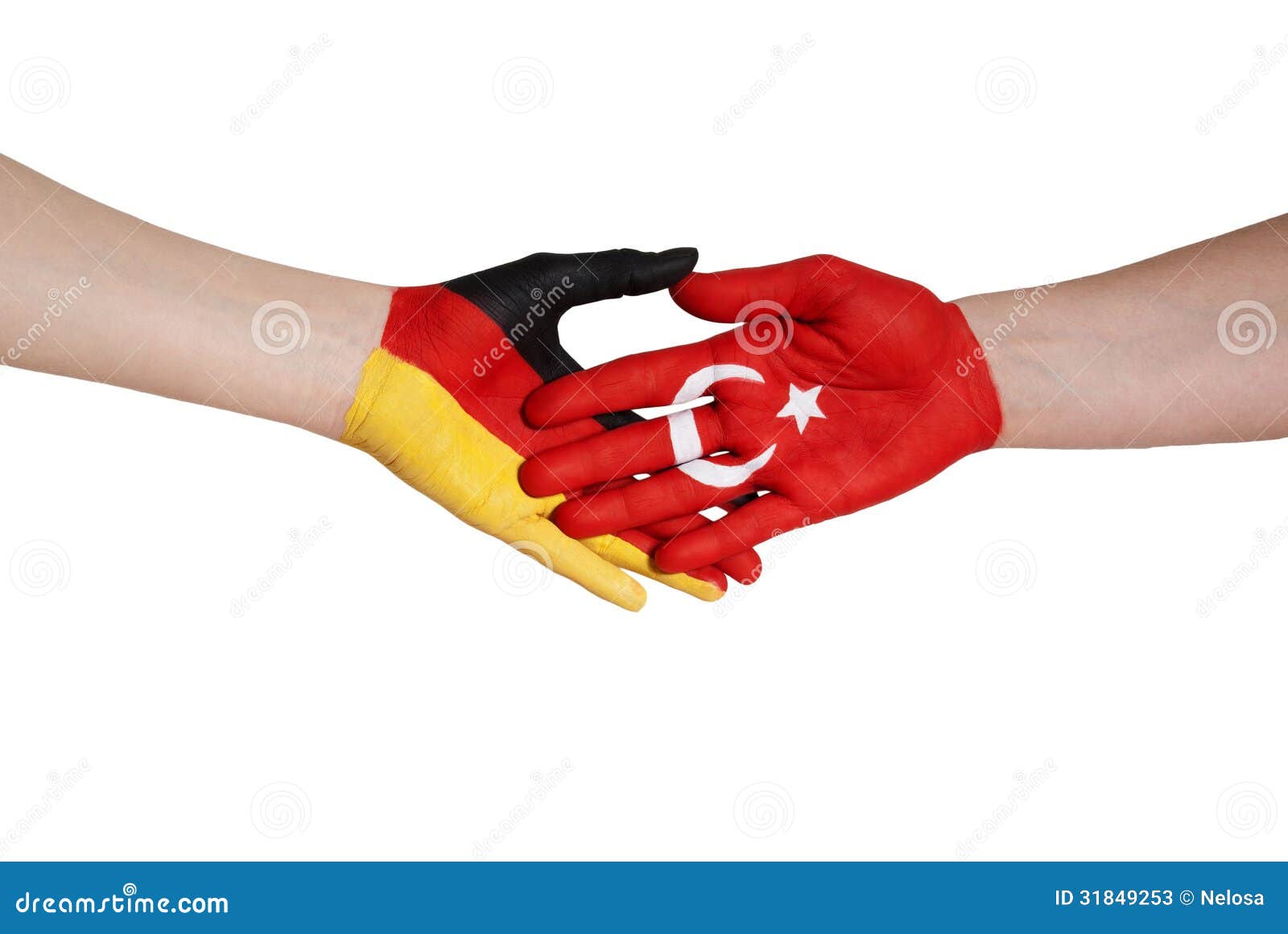 German and Turkish Handshake Stock Image - Image of accept, agreement ...