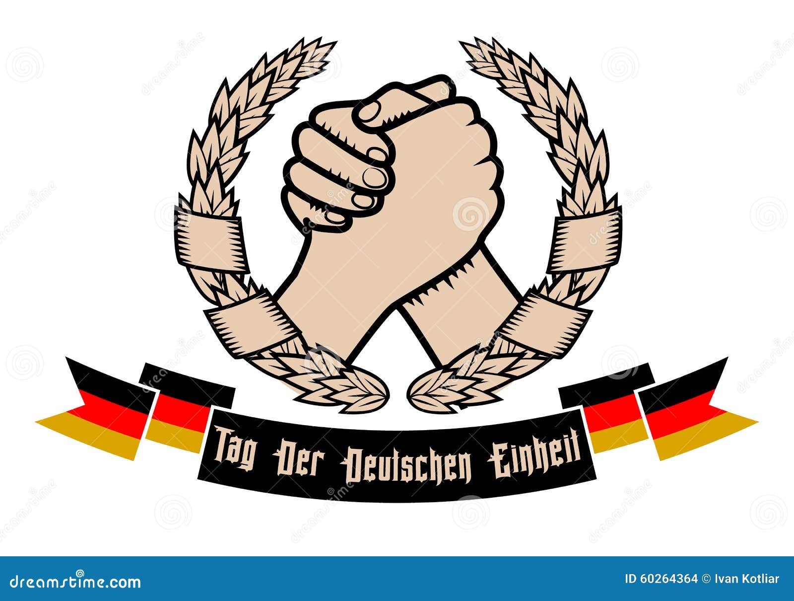 German unity Day stock vector. Illustration of greeting - 60264364