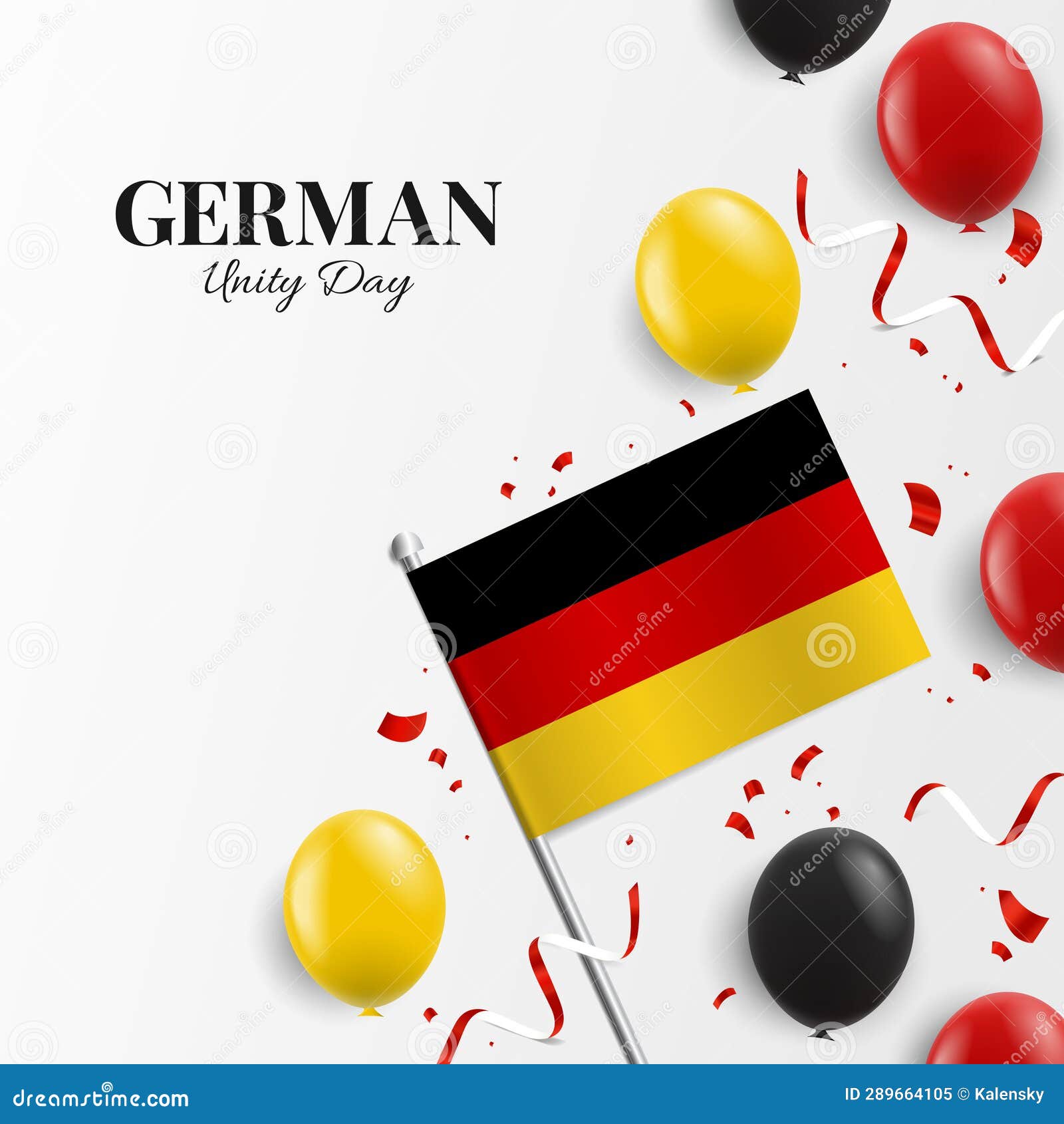 German Unity Day stock illustration. Illustration of democratic - 289664105