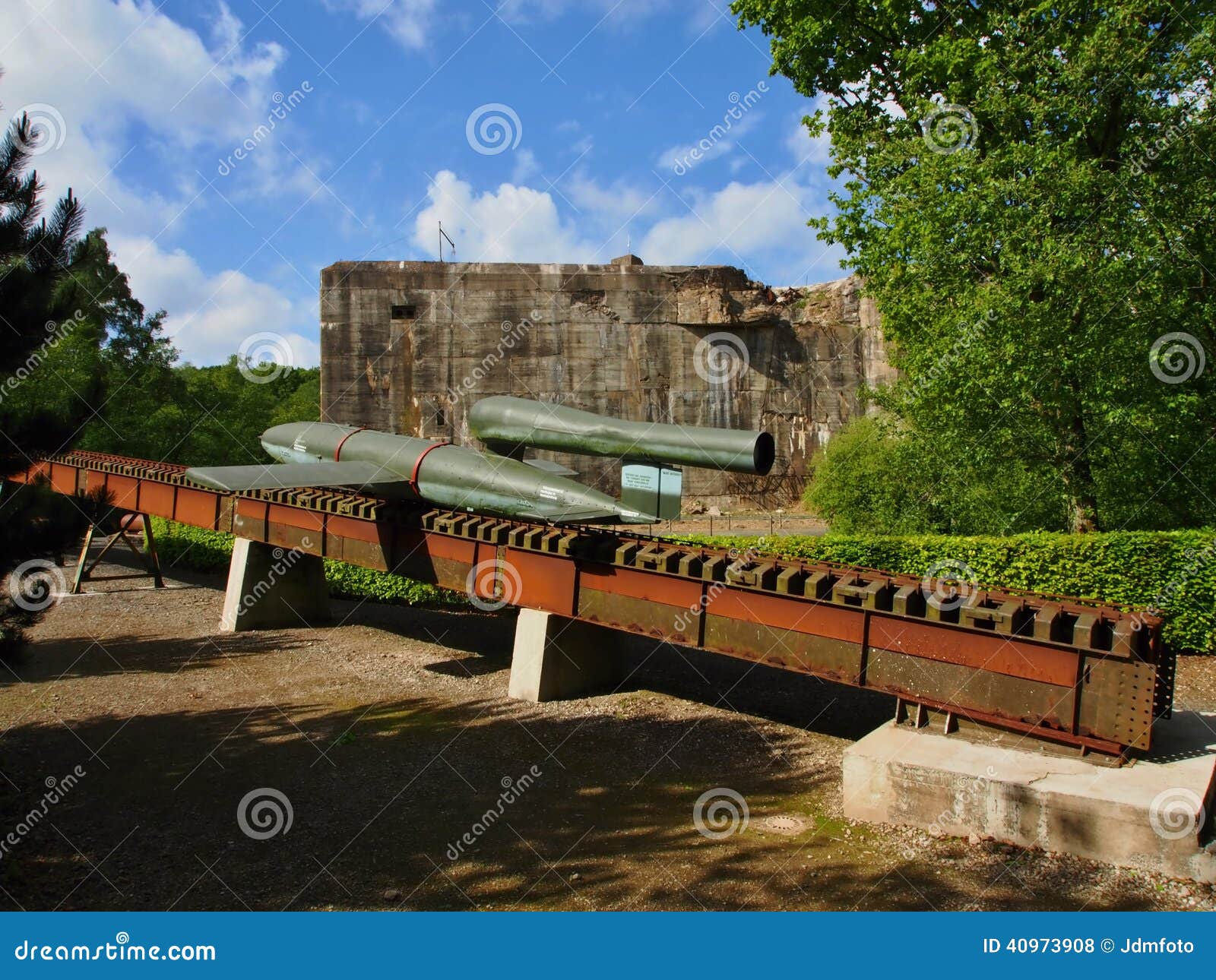 German V 1 missile stock photo. Image of nord, barells - 40973908
