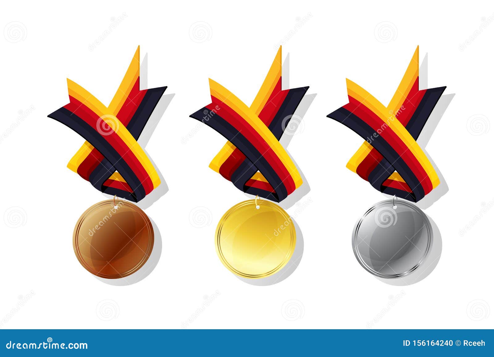 German vector medals set stock vector. Illustration of object - 156164240