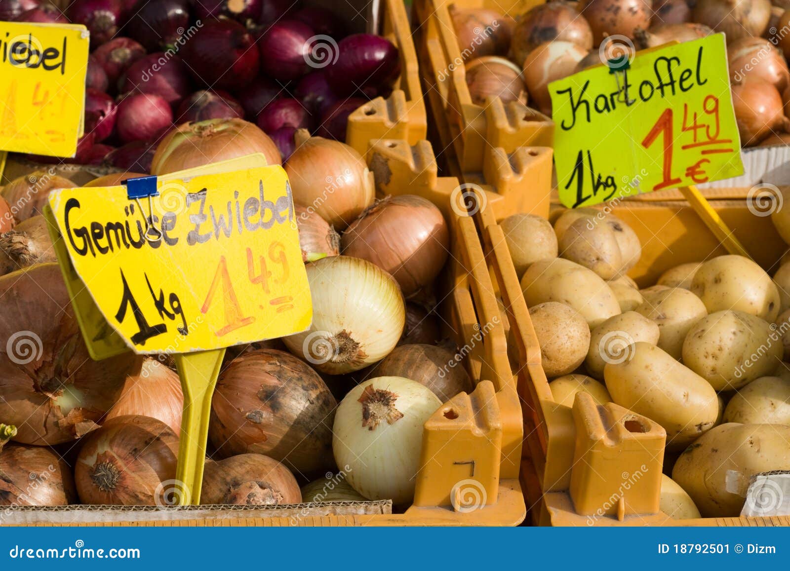German vegetable market stock image. Image of potato - 18792501