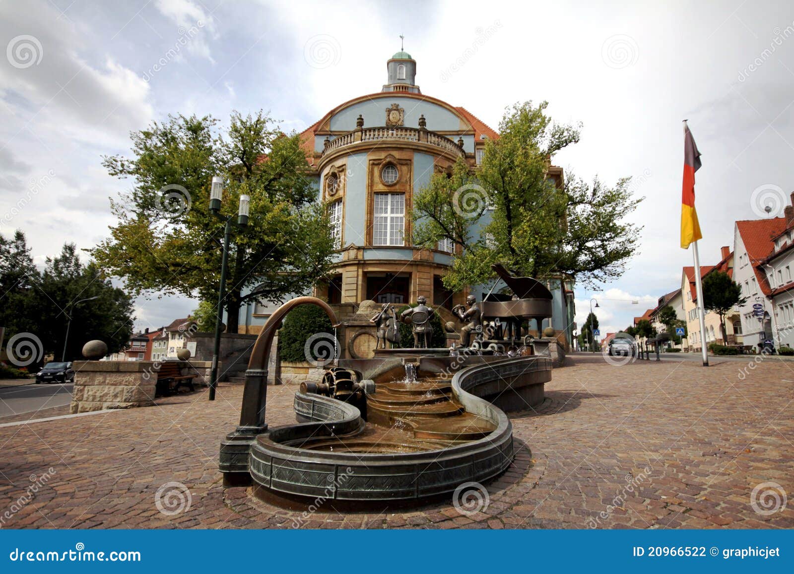 German village city hall stock photo. Image of city, german - 20966522