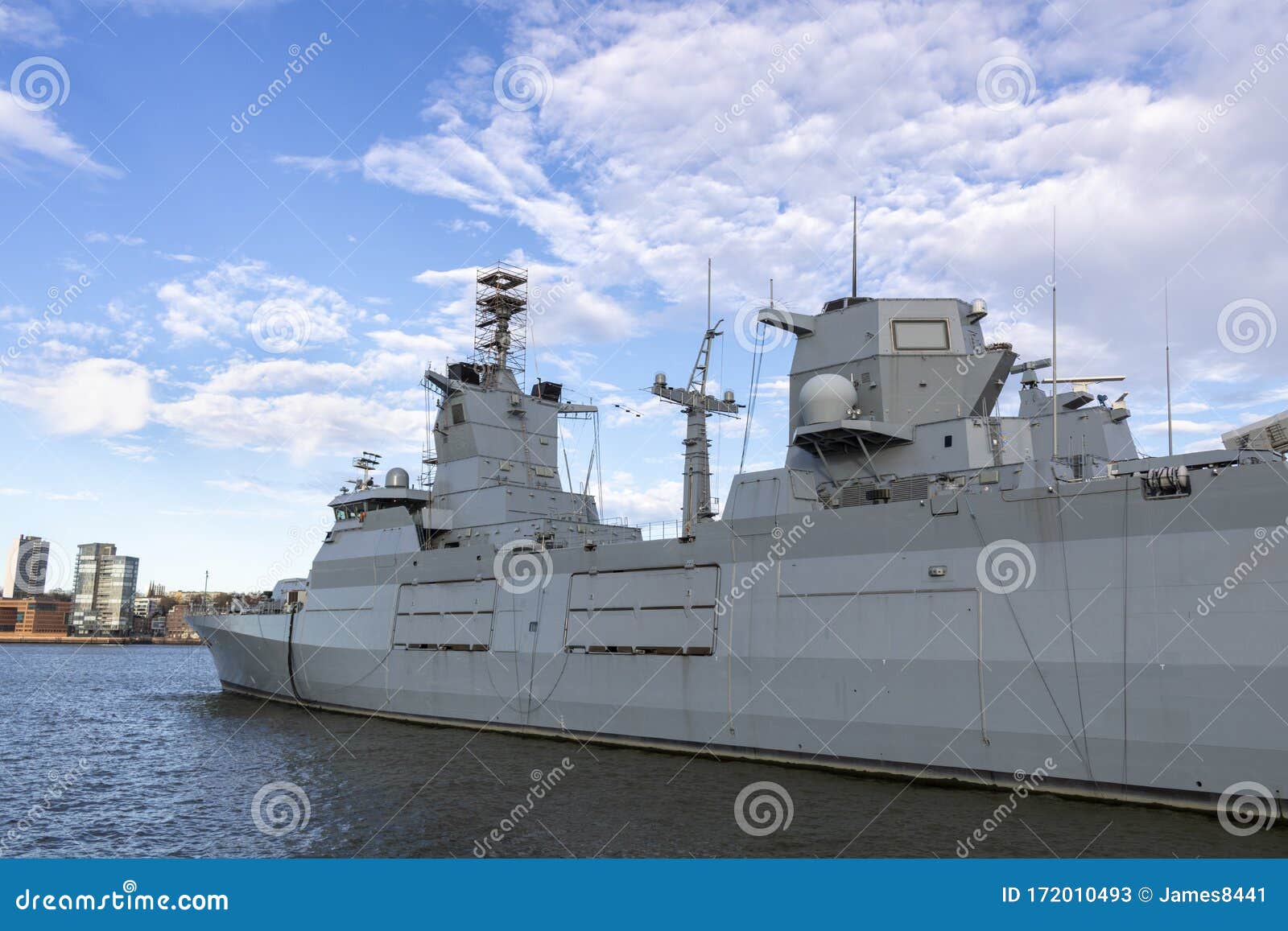 German Warship. stock image. Image of freight, harbour - 172010493