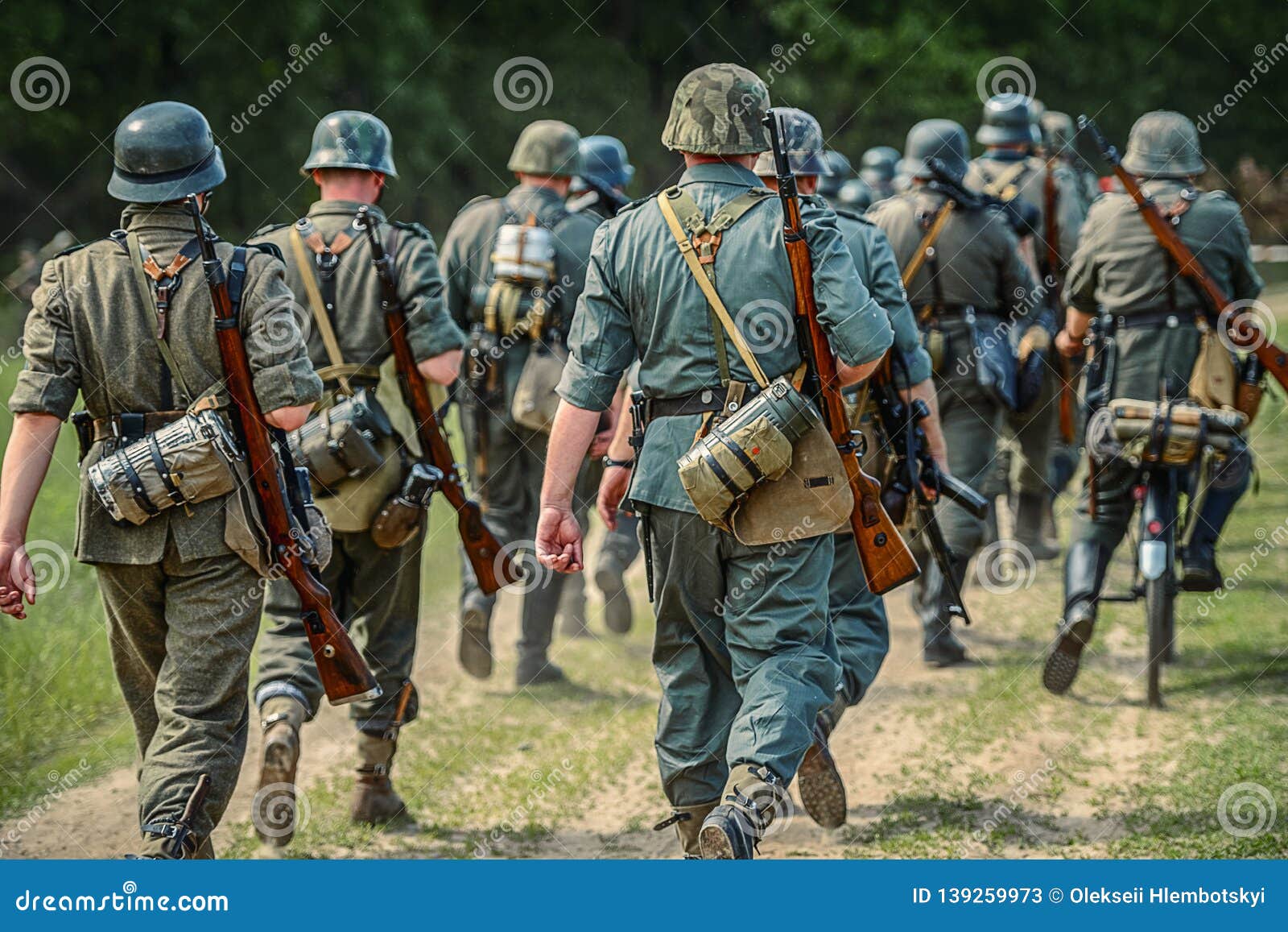 German Wehrmacht Soldiers March on the Eastern Front Editorial Stock ...
