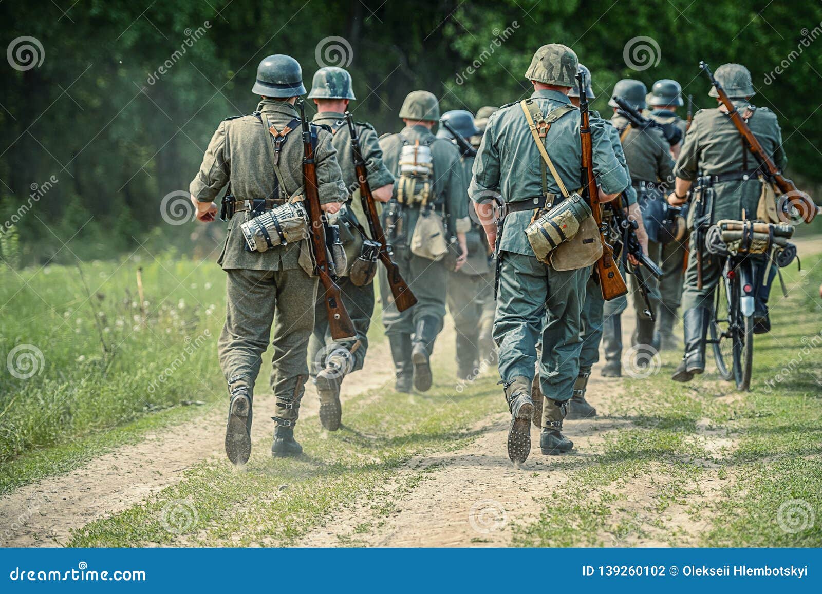 German Wehrmacht Soldiers March on the Eastern Front Editorial ...