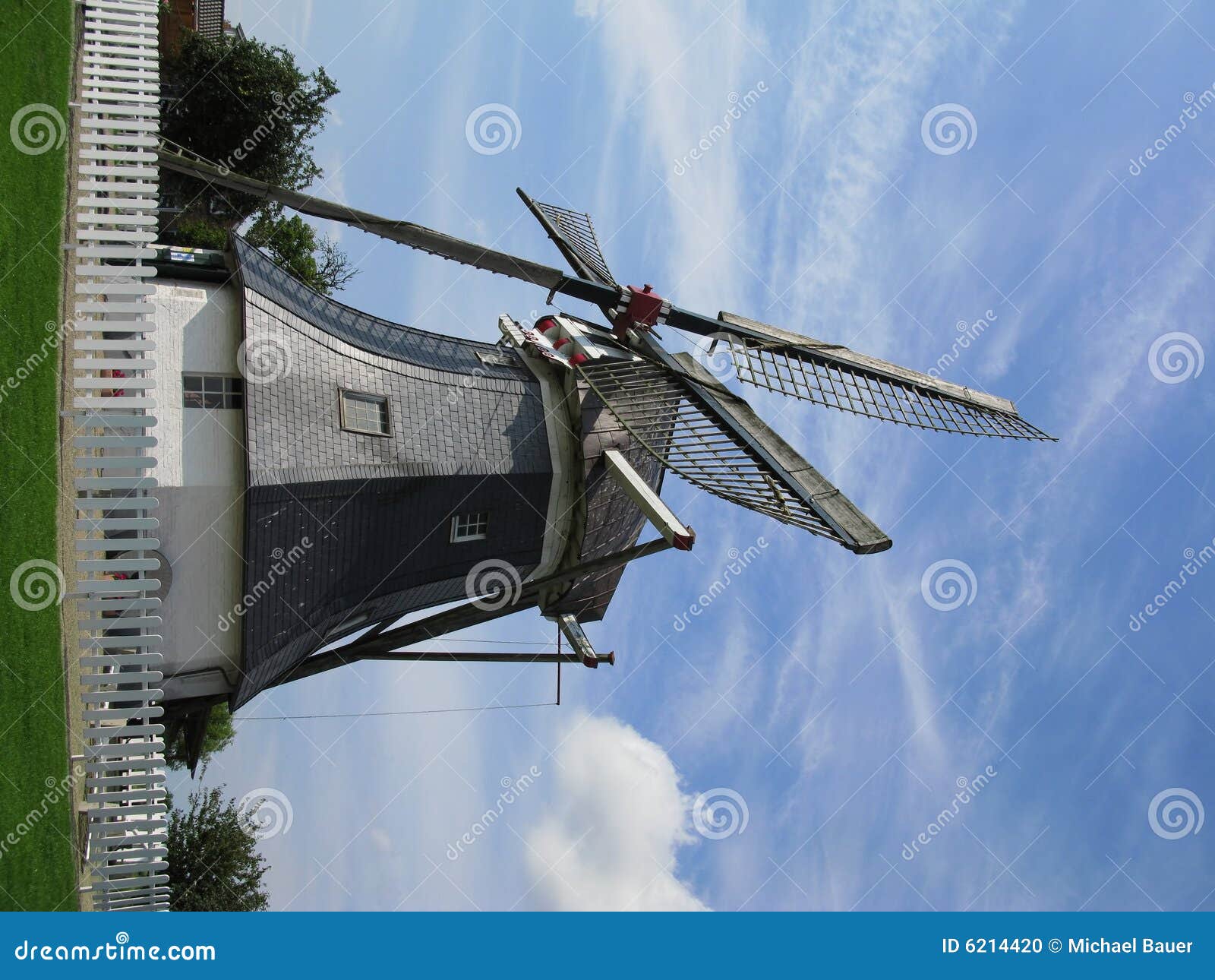 German windmill stock photo. Image of turbine, cloud, nature - 6214420