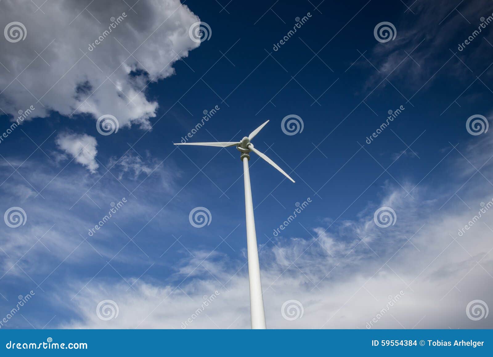 German Windrad with Cloudscape Stock Photo - Image of clouds, meadow: 59554384