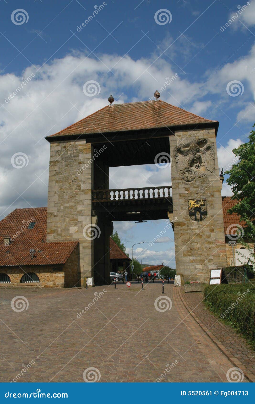 The German Wine Gate stock image. Image of attraction - 5520561