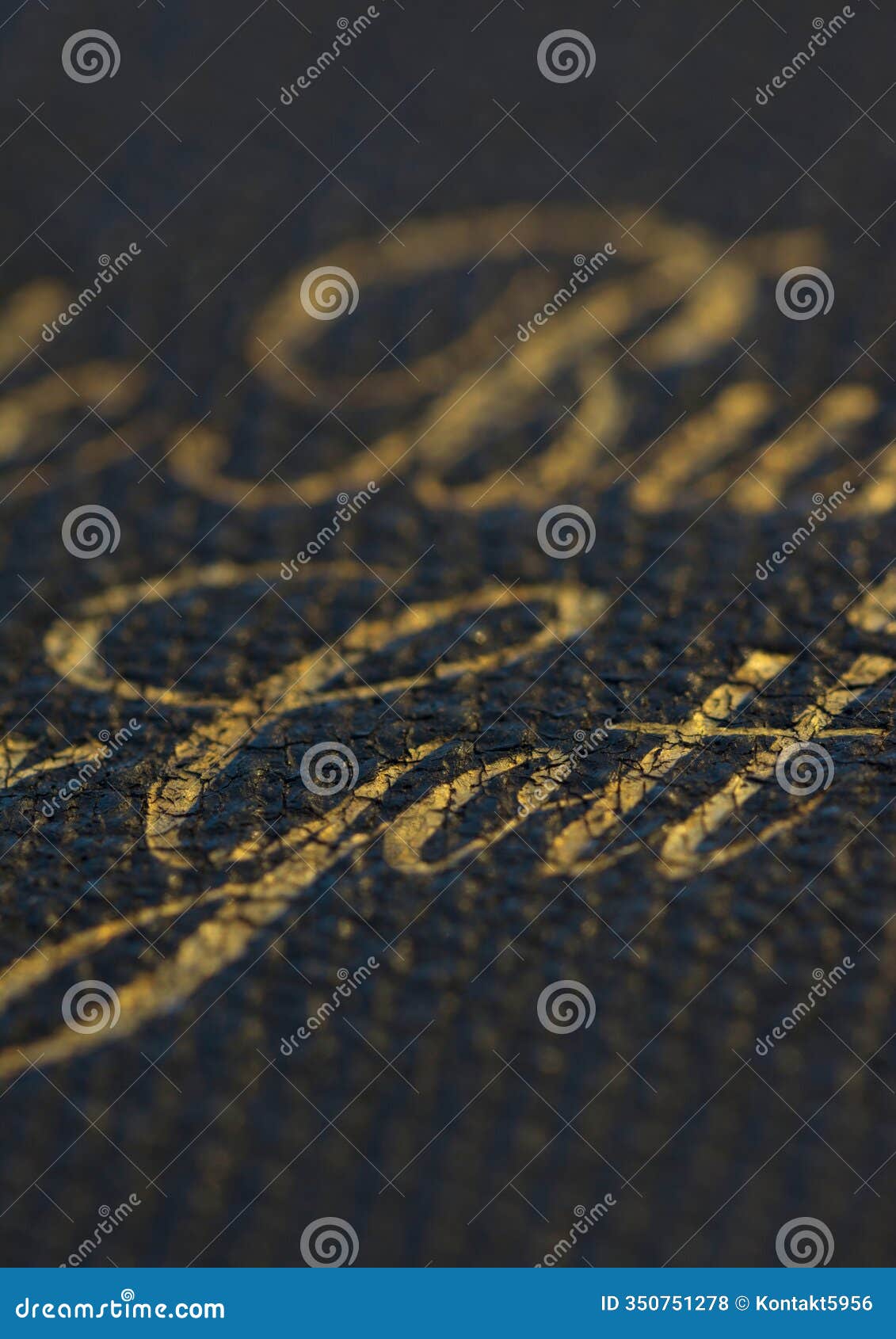 The German Word Gott (God) in Close-Up, Portrait Format Stock Photo ...