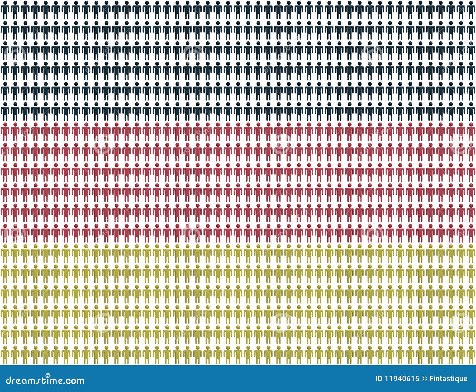 German workforce with flag stock illustration. Illustration of ...