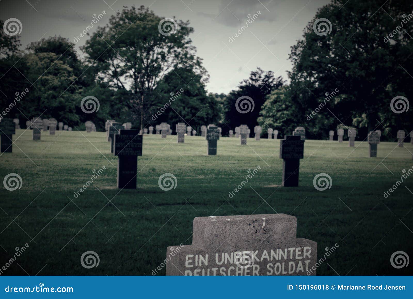 The German WW2 Cemetery in Normandy Editorial Stock Photo - Image of ...