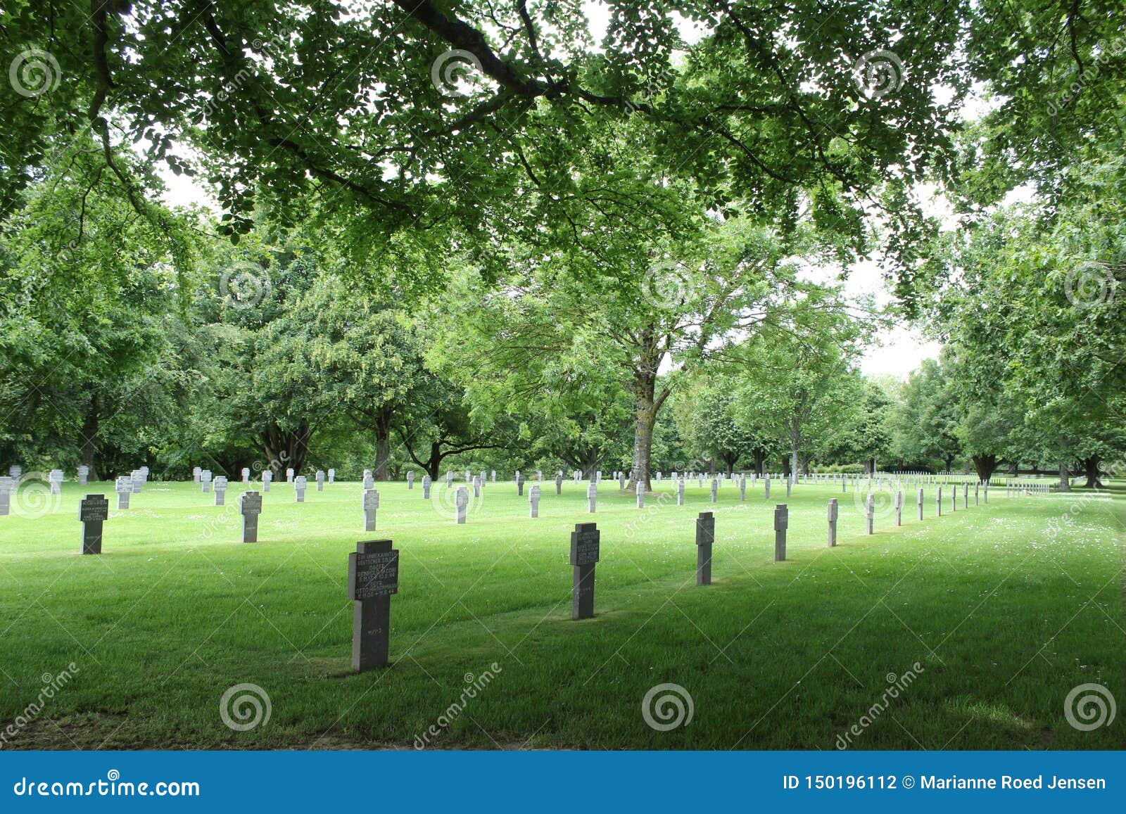 The German WW2 Cemetery in Normandy Editorial Photography - Image of ...