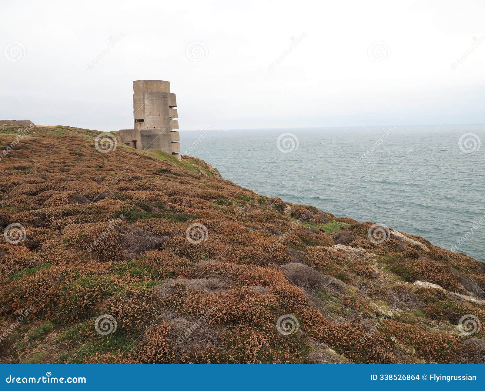 German WWII Bunker on Guernsey in the Channel Islands Stock Photo ...