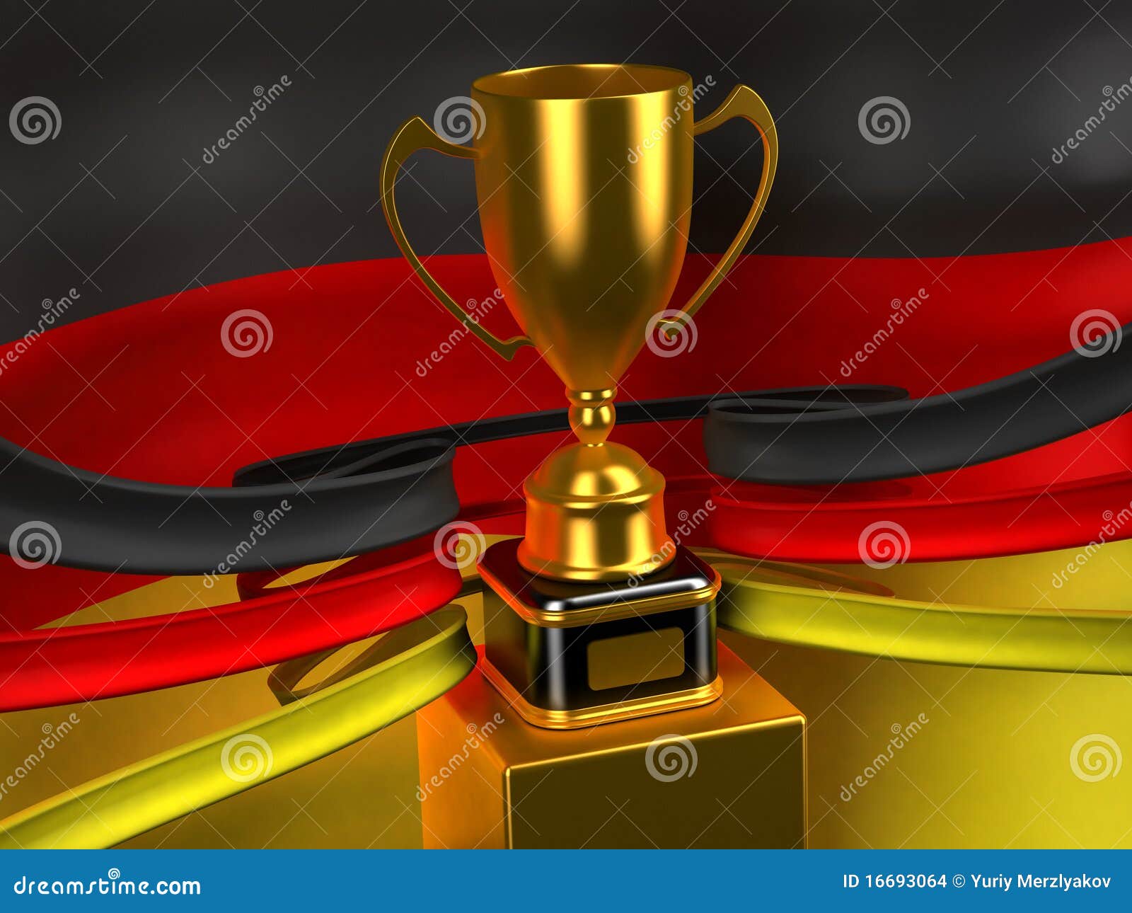 Germanian Flag With Gold Cup Stock Photography | CartoonDealer.com ...