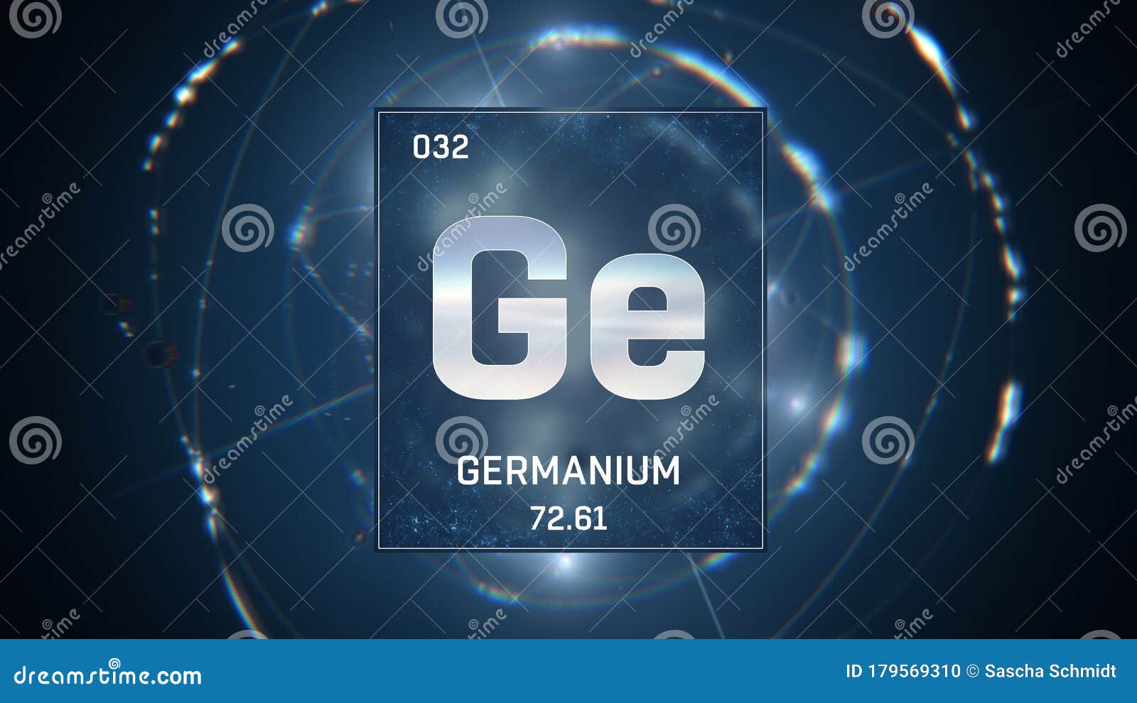 3D-Illustration, Germanium Symbol - Ge. Element Of The Periodic Table ...
