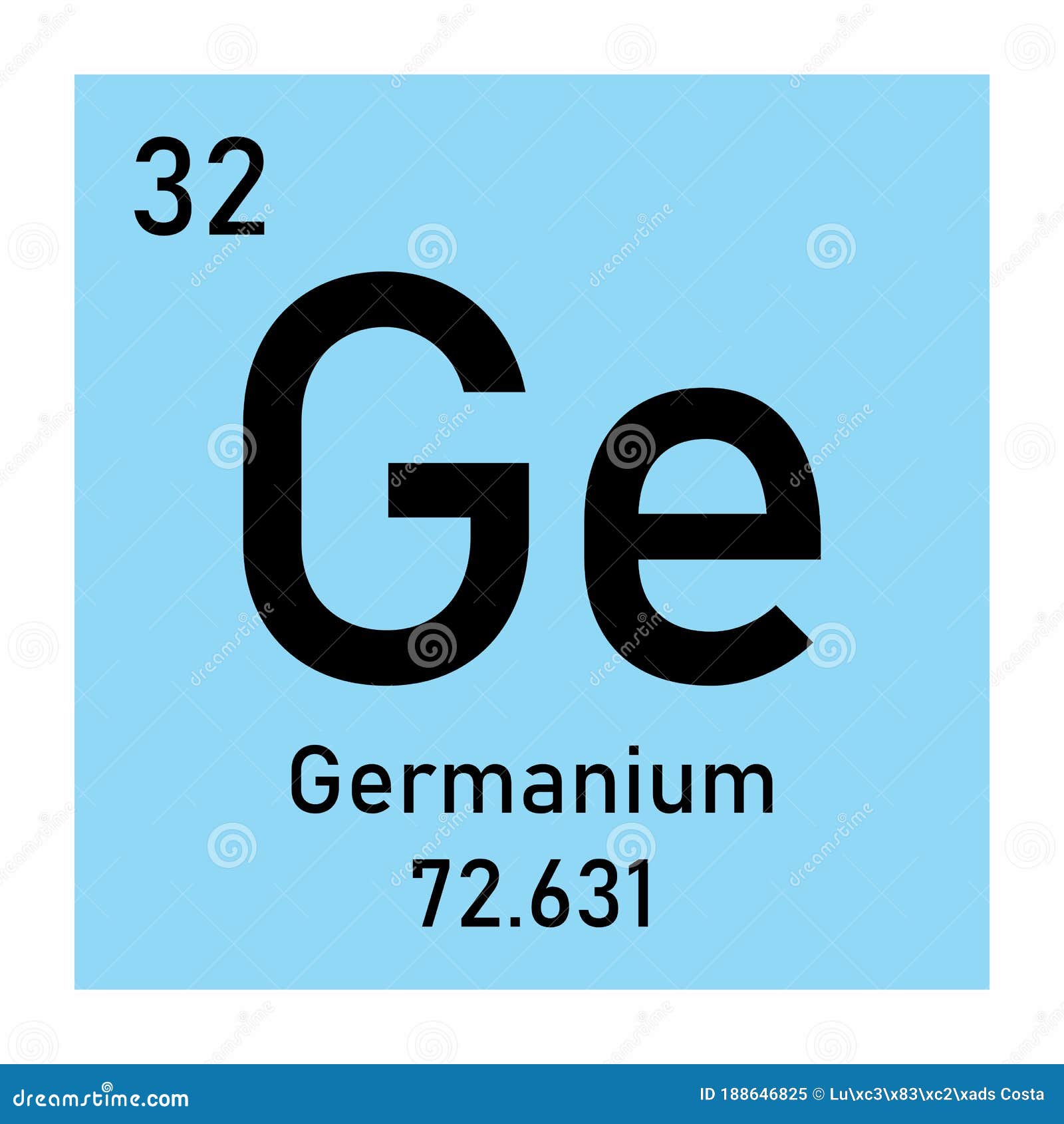 Germanium chemical element stock illustration. Illustration of science ...