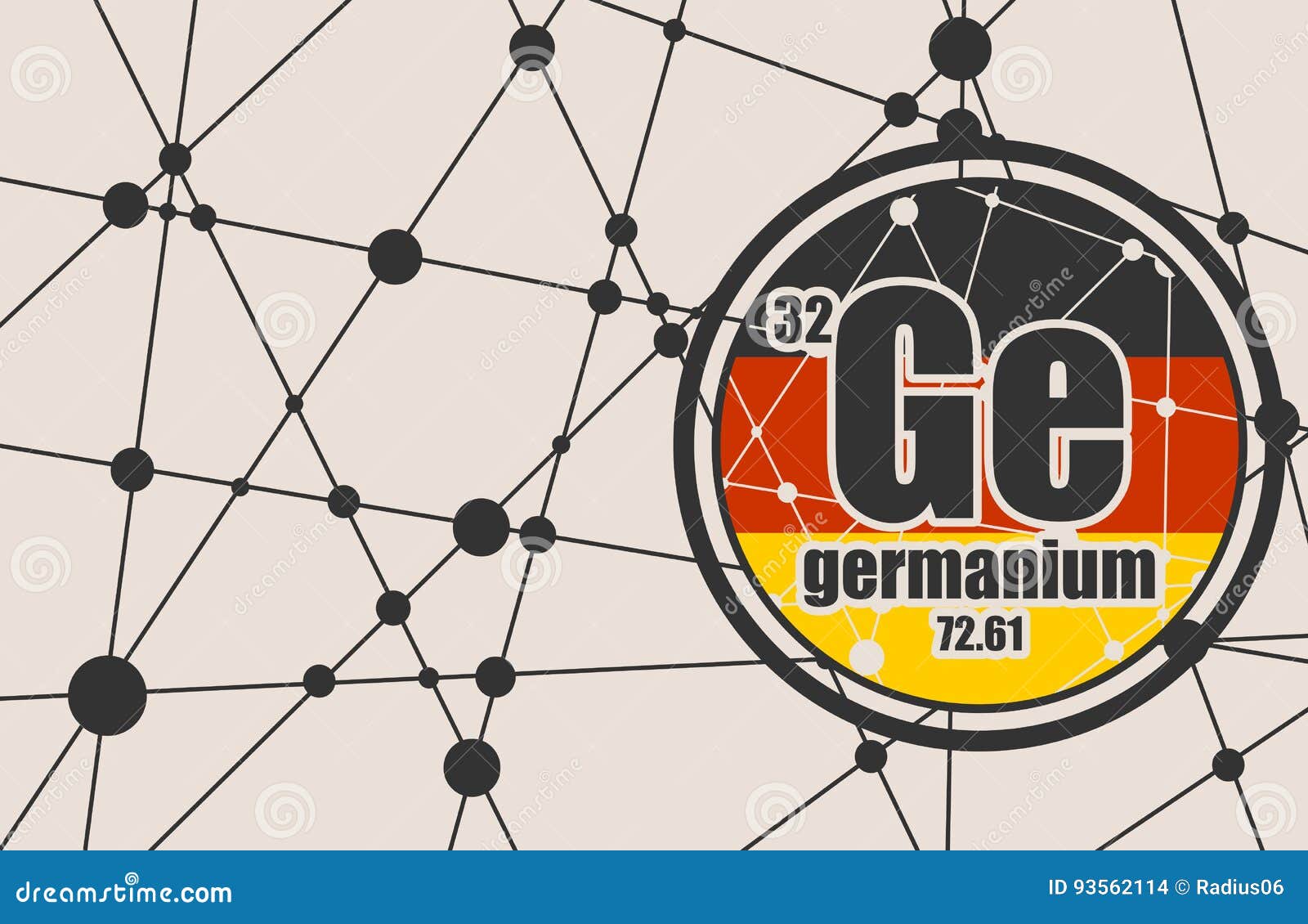 Germanium Chemical Element. Stock Vector - Illustration of information ...