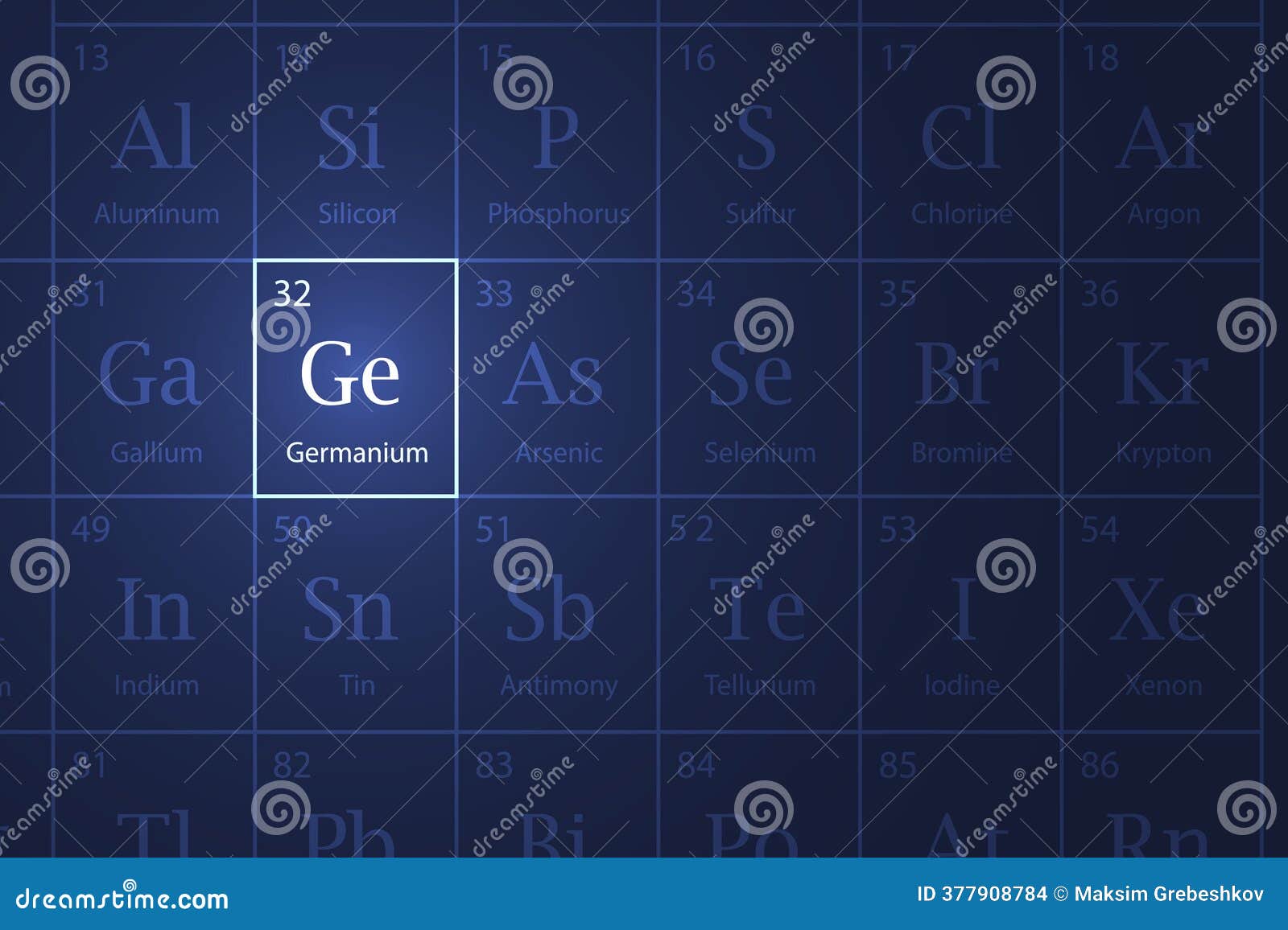 Germanium Periodic Table Of The Elements Vector | CartoonDealer.com ...