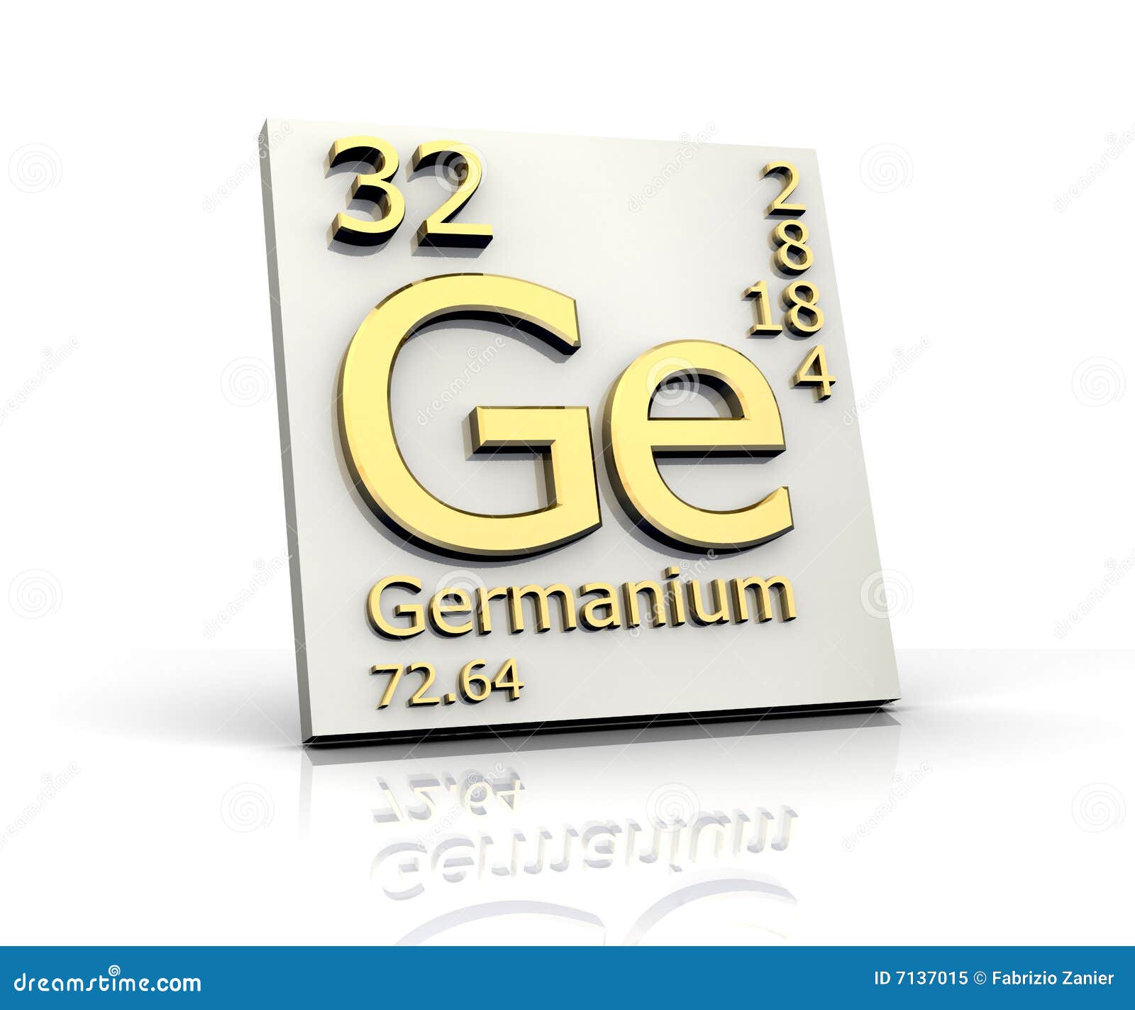 Germanium Form Periodic Table of Elements Stock Illustration ...