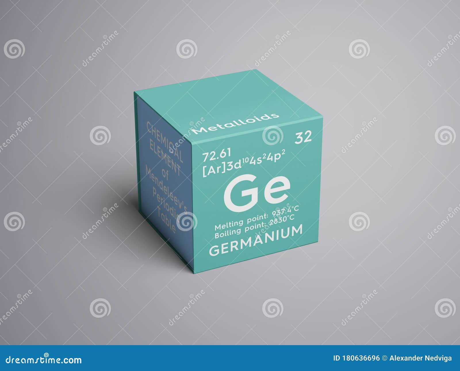 Germanium. Metalloids. Chemical Element of Mendeleev S Periodic Table ...