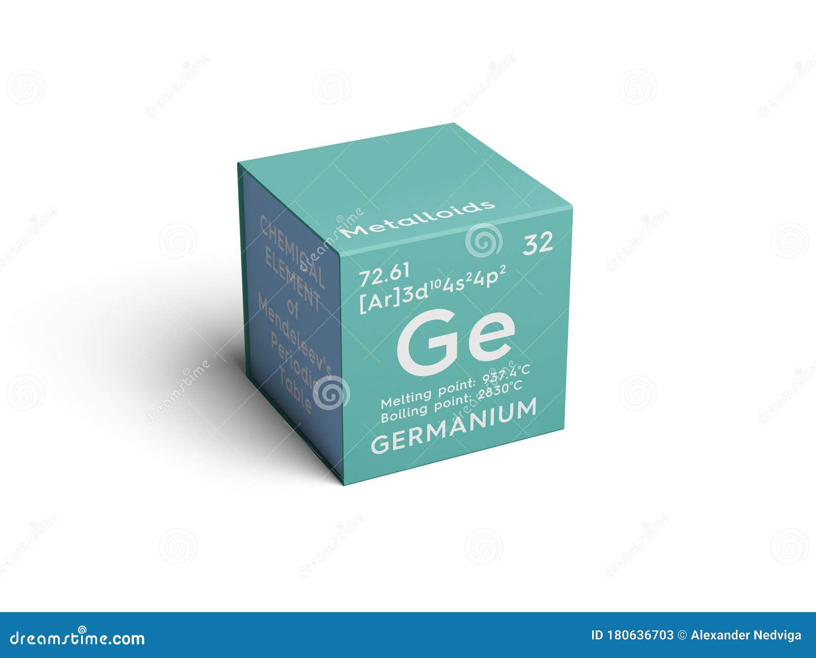 Germanium. Metalloids. Chemical Element of Mendeleev S Periodic Table ...